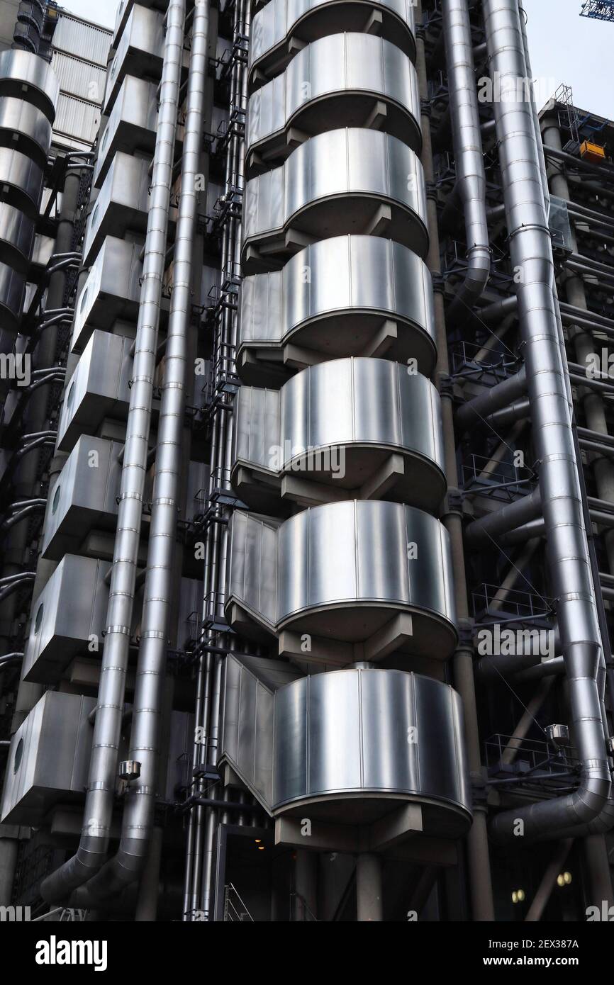 LONDON, UK - JULY 13, 2019: Lloyd's Building in the City of London, UK ...