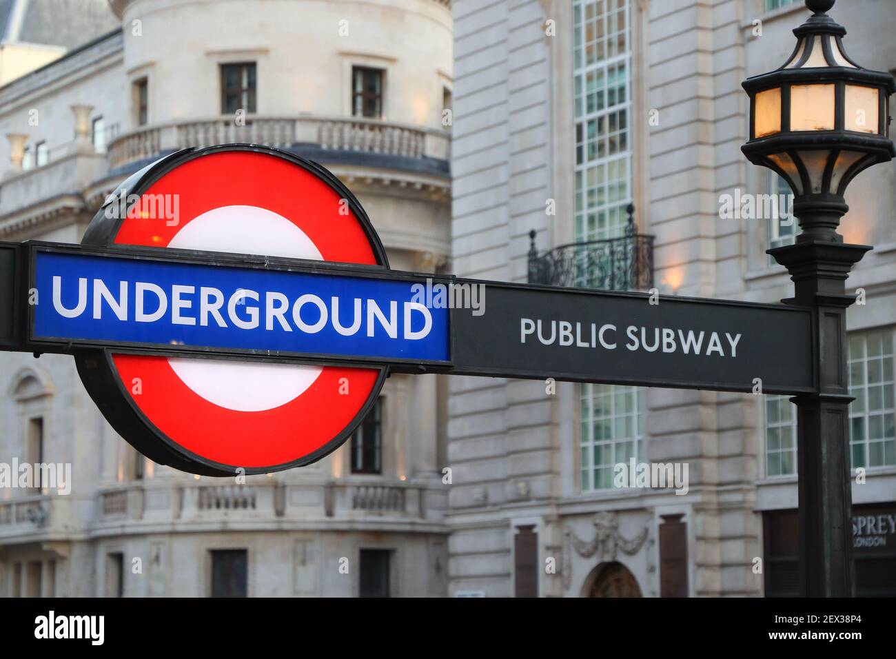 LONDON, UK - JULY 14, 2019: London Underground station sign. London ...
