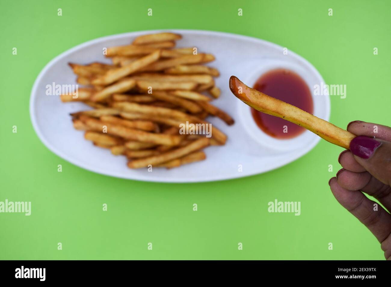 Indian finger chips hi-res stock photography and images - Alamy