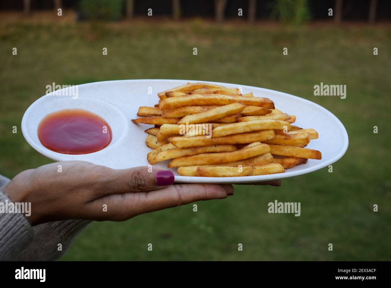 Indian finger chips hi-res stock photography and images - Alamy