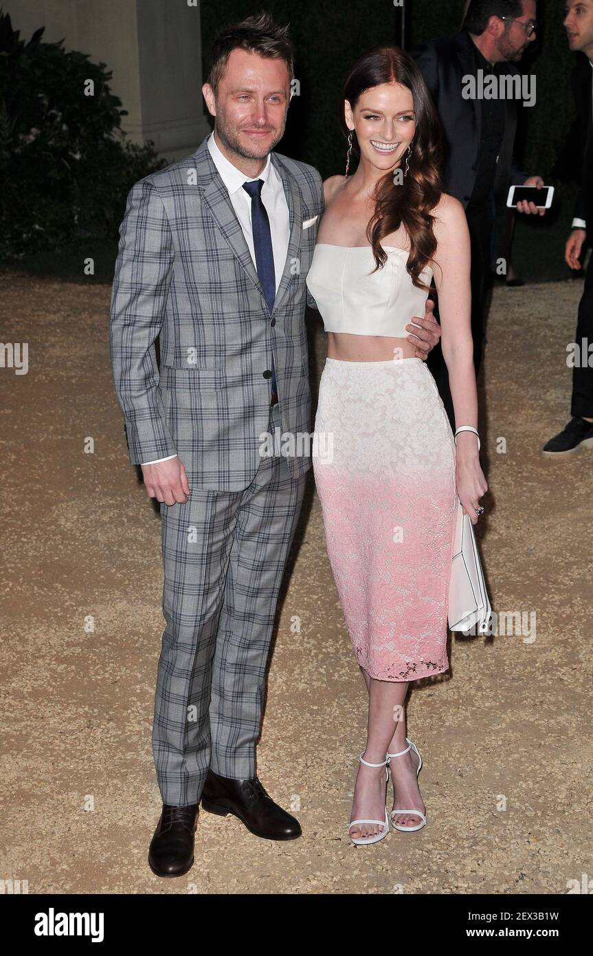(L-R) Chris Hardwick and Lydia Hearst arrives at the Burberry "London ...