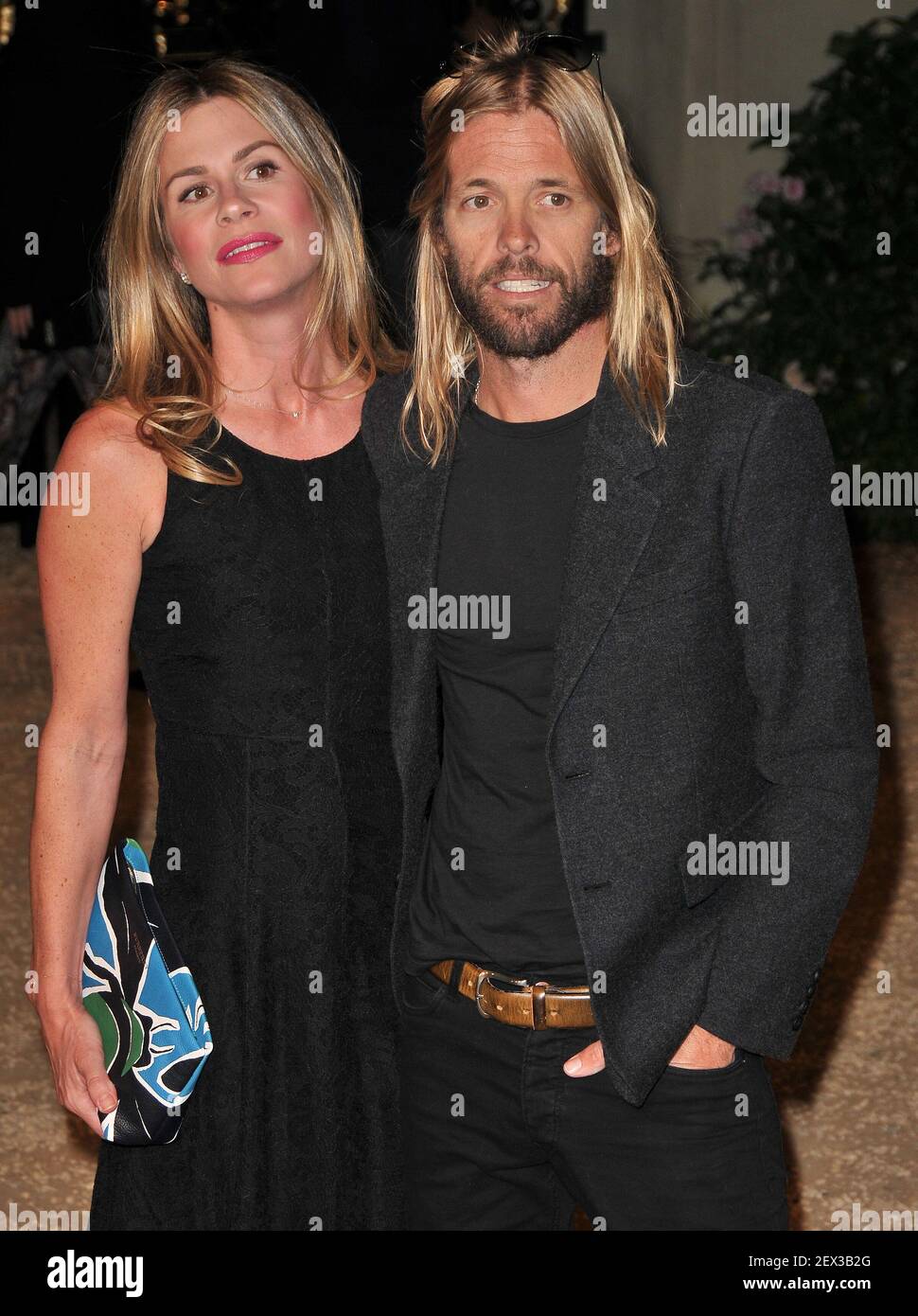 (L-R) Alison Hawkins and Taylor Hawkins arrives at the Burberry "London ...