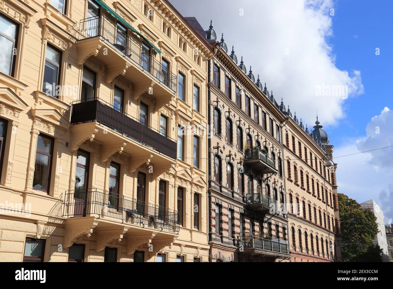 Gothenburg city in Sweden. Vasastan district architecture Stock Photo ...