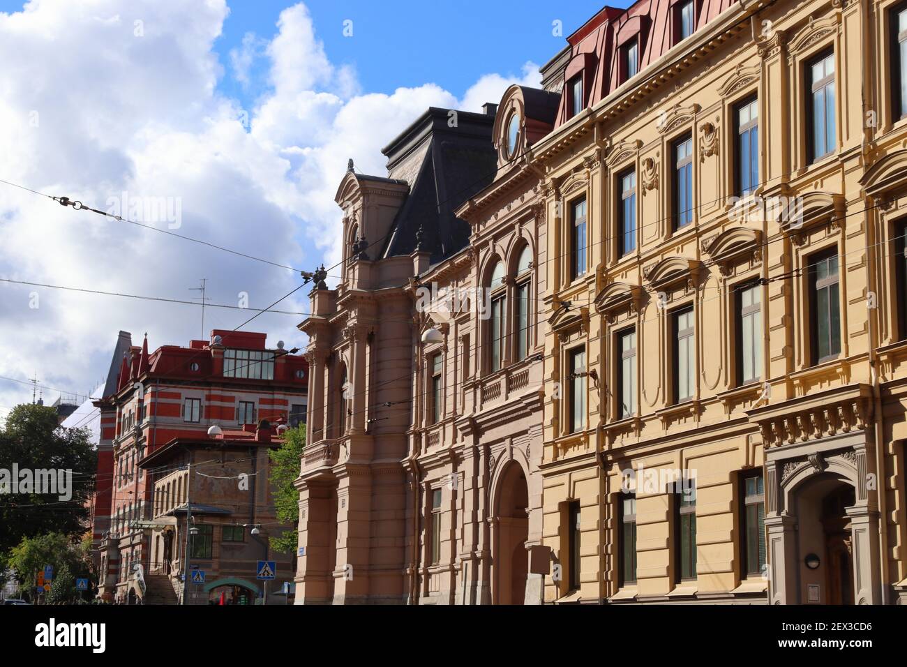 Gothenburg city in Sweden. Vasastan district architecture Stock Photo ...