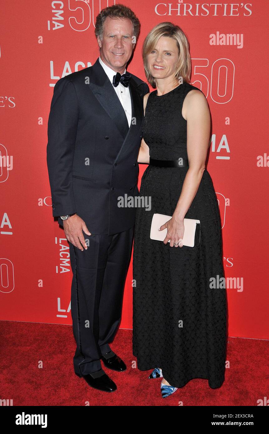 (L-R) Will Ferrell and Viveca Paulin arrives at LACMA's 50th ...