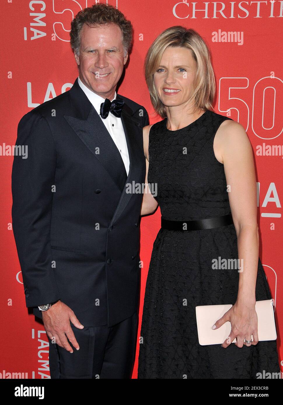 (L-R) Will Ferrell and Viveca Paulin arrives at LACMA's 50th ...