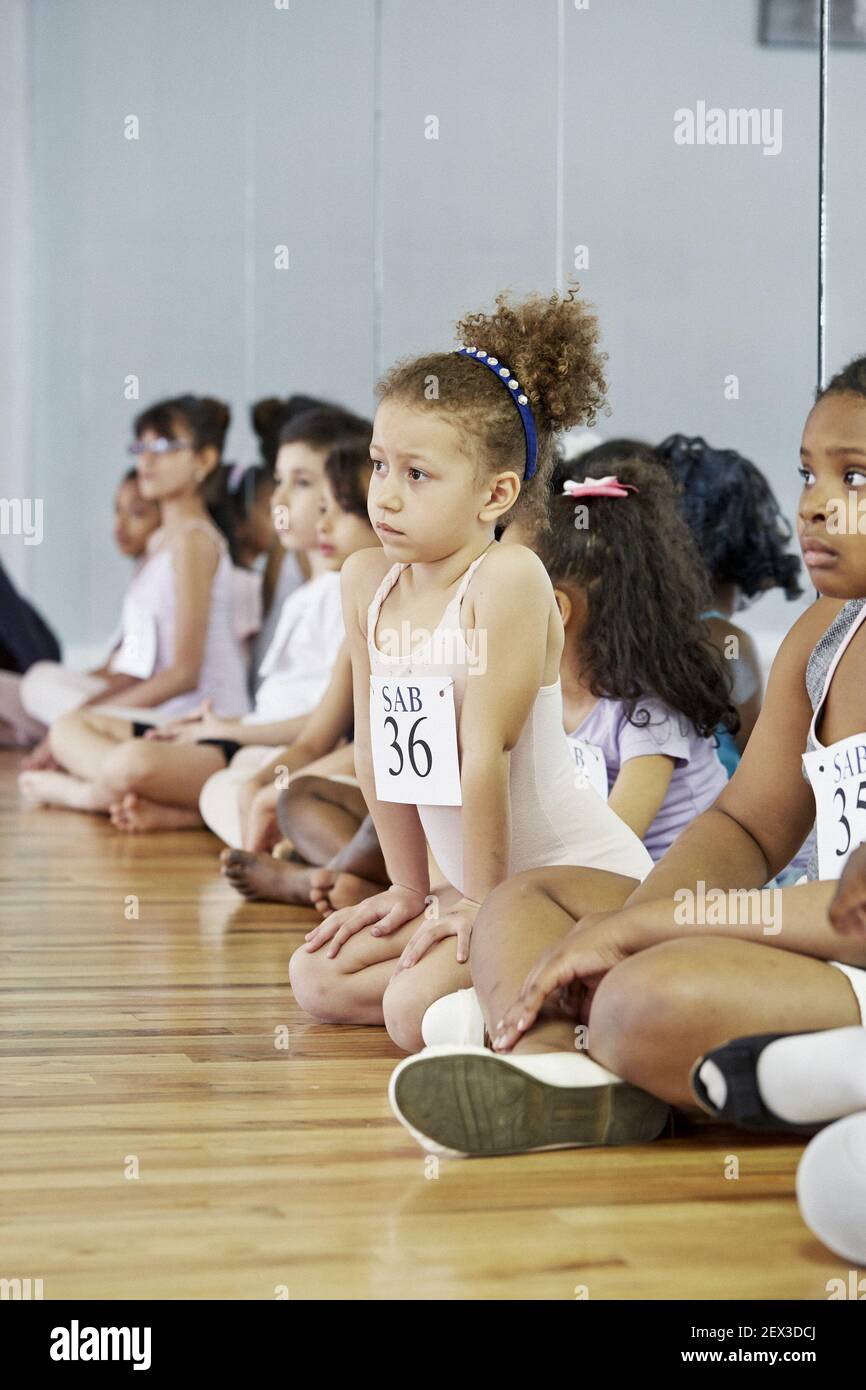 Children audition for the School of American Ballet at the Bronx Dance ...