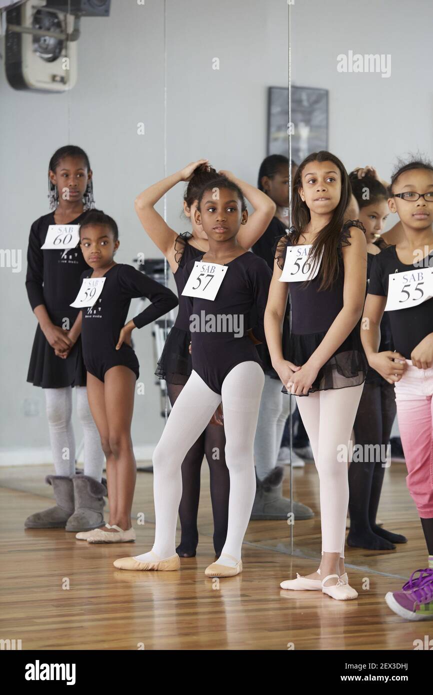 Children audition for the School of American Ballet at the Bronx Dance ...