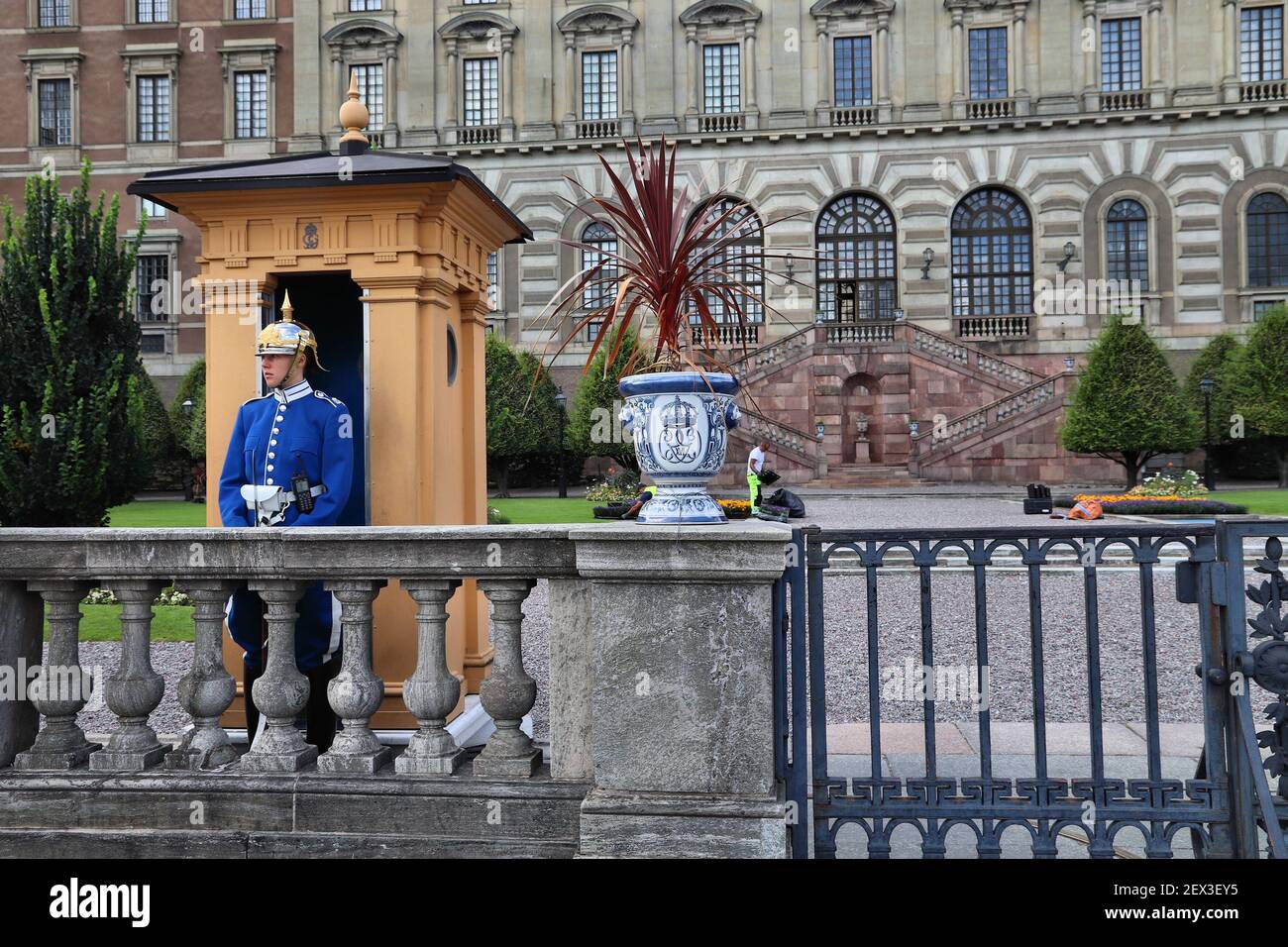 STOCKHOLM, SWEDEN - AUGUST 23, 2018: Royal Guard in Stockholm, Sweden ...
