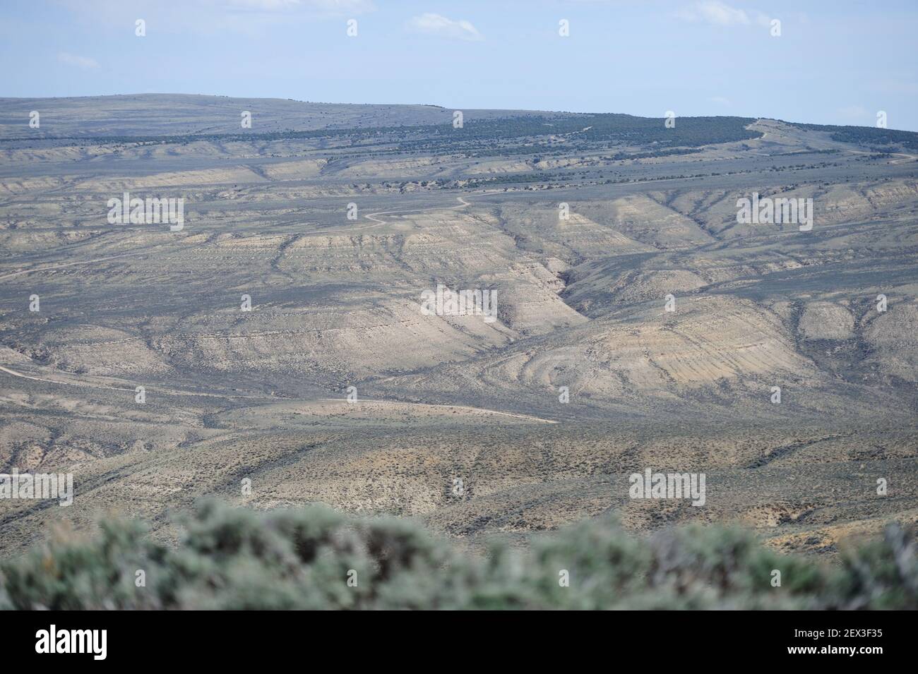 A view from Sevenmile Ridge over the Little Snake River in Moffat ...