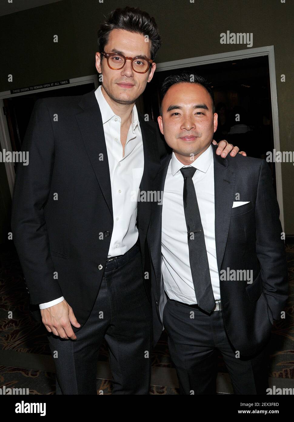 (L-R) John Mayer & Exectuive Producer of "Fresh Off The Boat" Melvin ...
