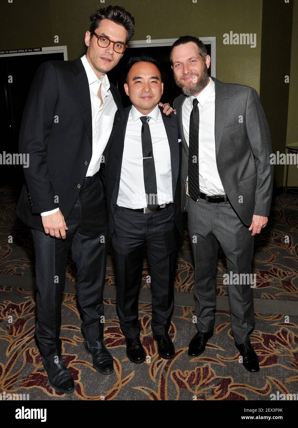 John Mayer, Melvin Mar & Chad Franscoviak arrives at the East West ...