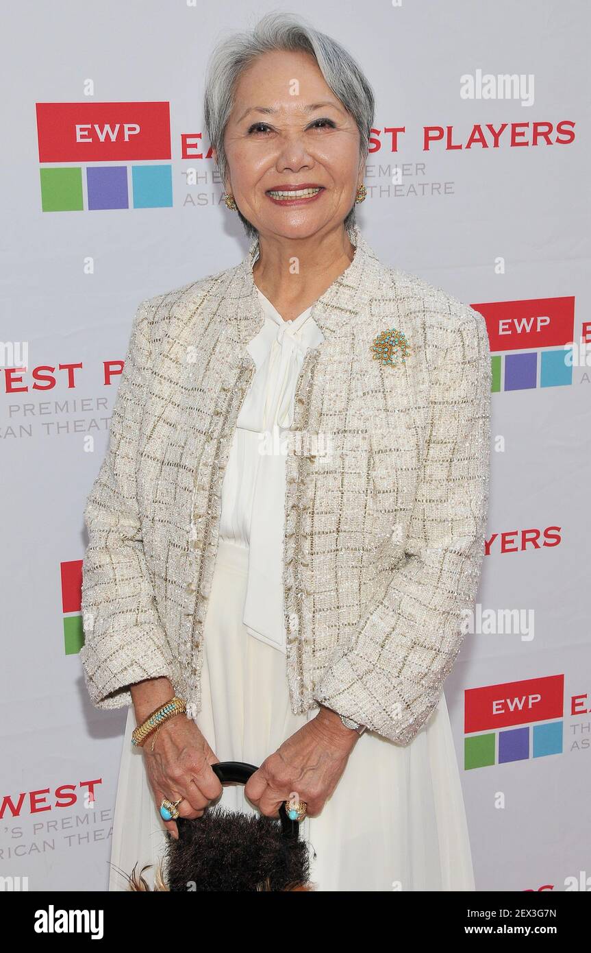 Takayo Fischer arrives at the East West Players' Golden Anniversary ...