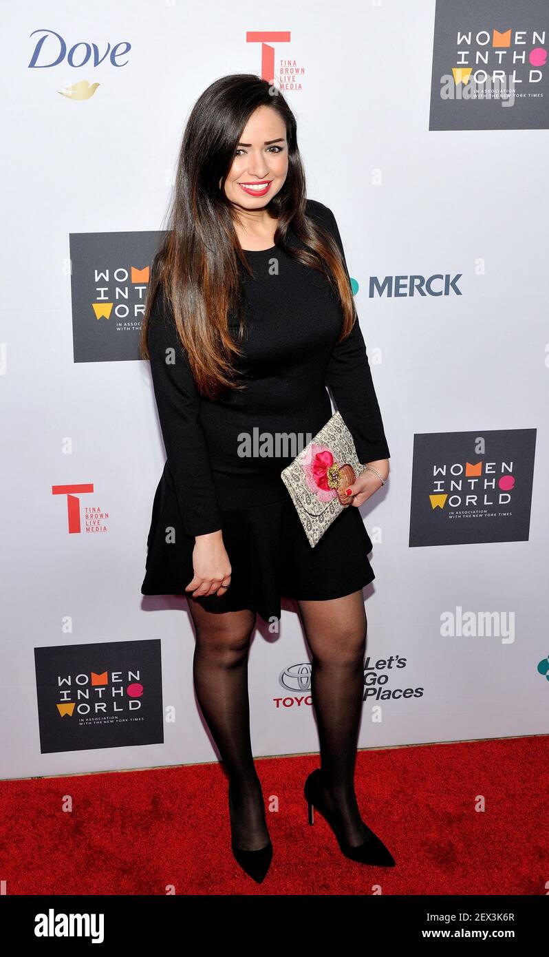 Tima Shomali attends the Women In The World Sixth Annual Summit opening ...