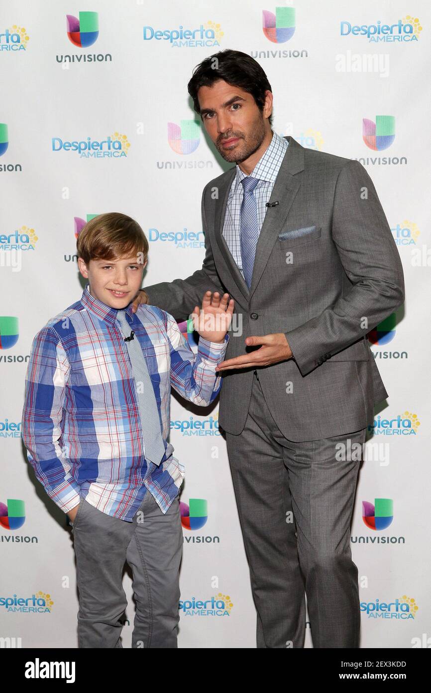 MIAMI, FL - APRIL 23: Actor Jakob Salvati and Eduardo Verastegui are ...