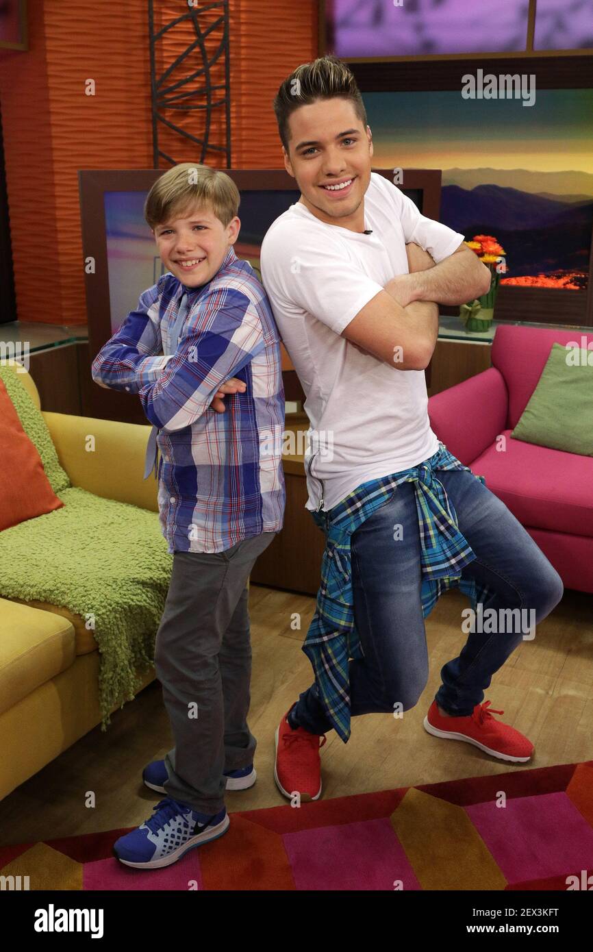 MIAMI, FL - APRIL 23: Actor Jakob Salvati and William Valdes are seen ...