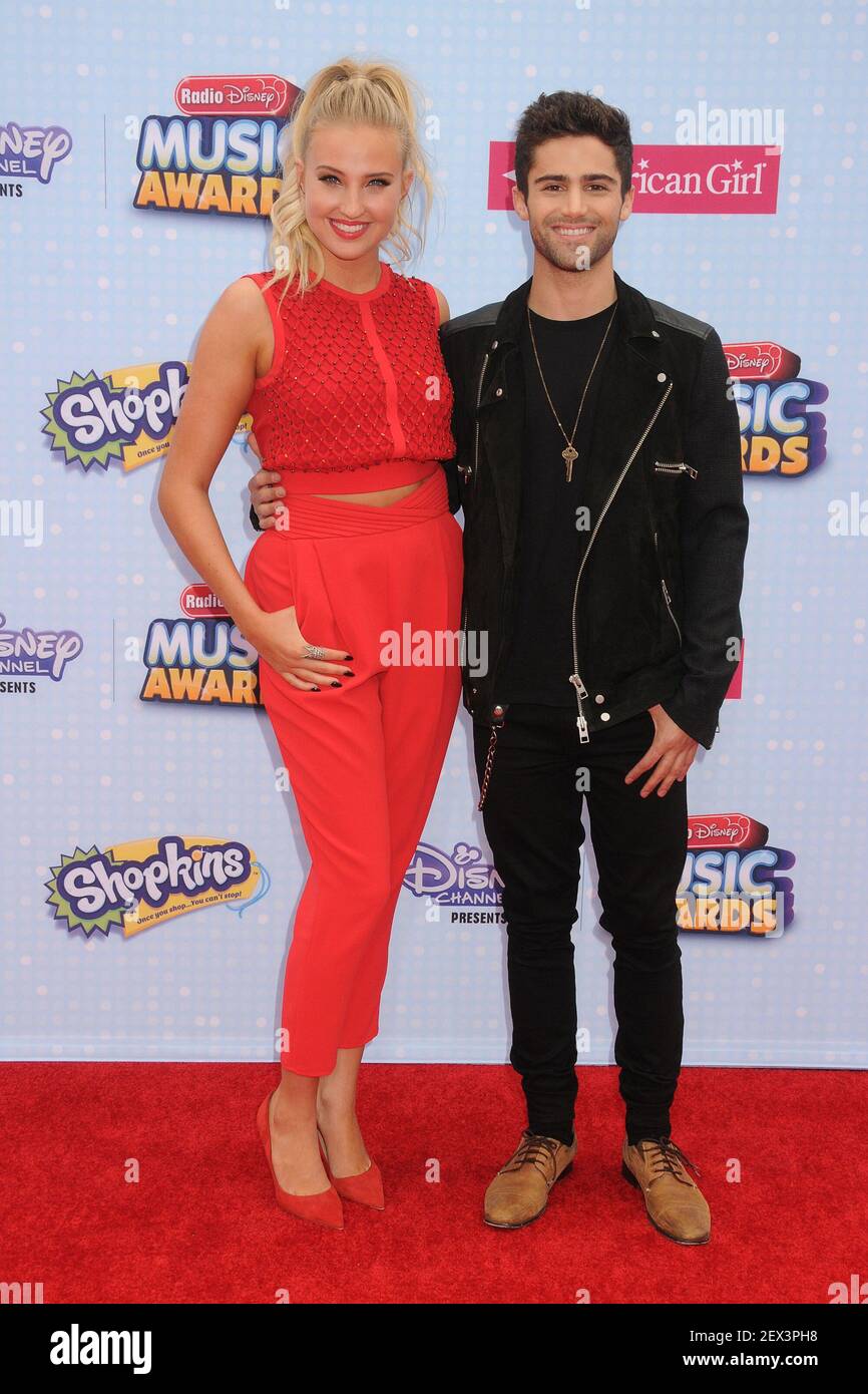 25 April 2015 - Los Angeles, California - Veronica Dunne, Max Ehrich ...