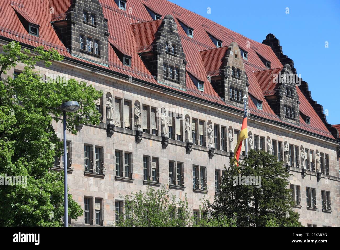 Courthouse of Nuremberg, Germany. Palace of Justice where Nuremberg ...