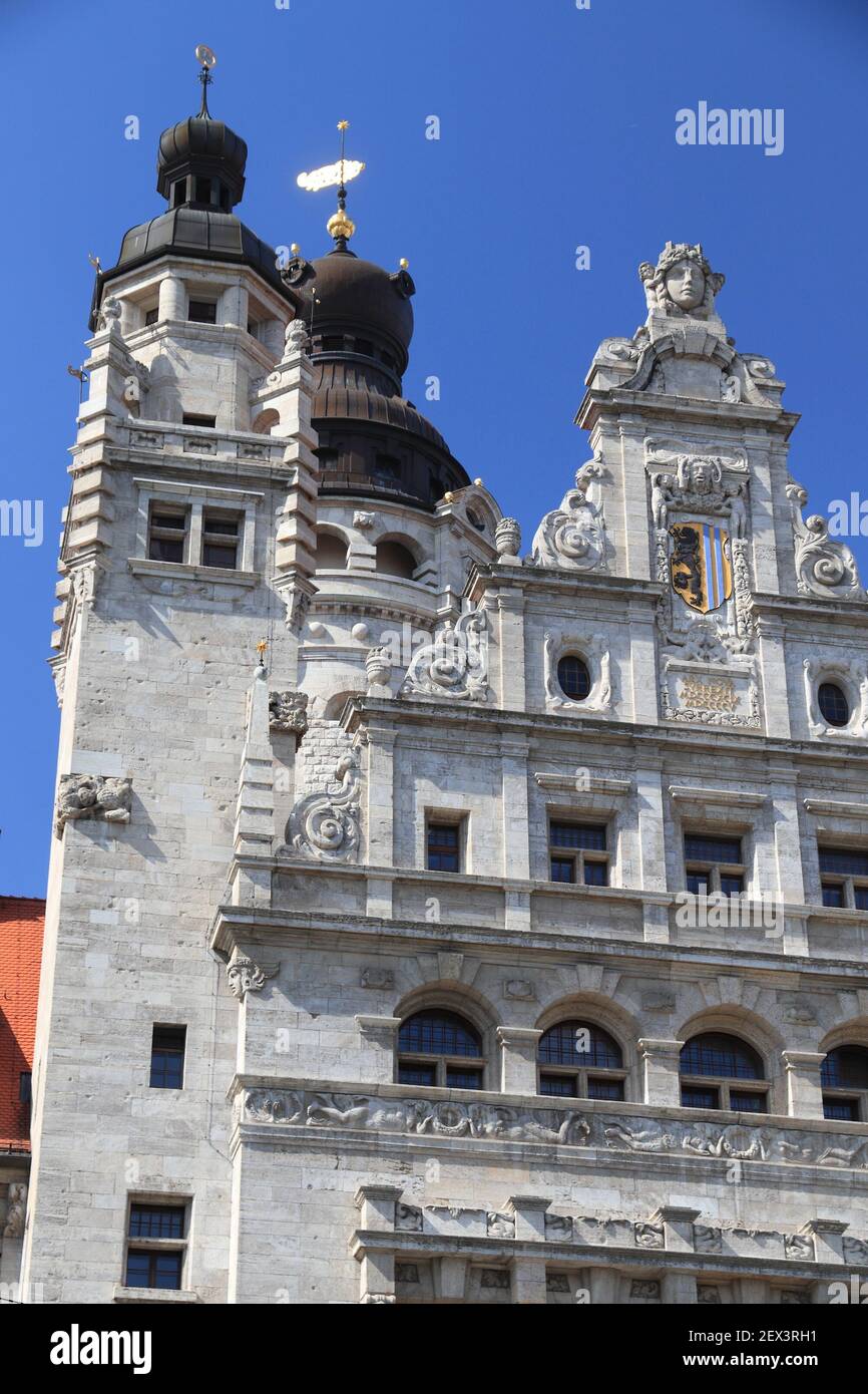 Germany landmarks - Leipzig City Hall. New City Hall (Neues Rathaus) in ...