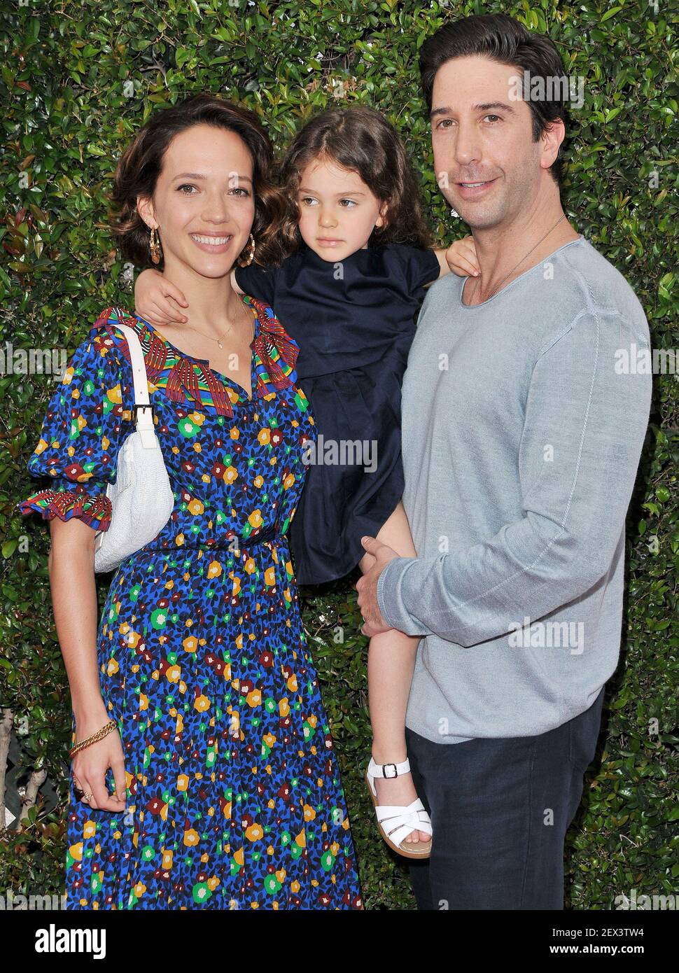 (L-R) Zoe Buckman, Cleo Buckman and David Schwimmer arrives at The John ...