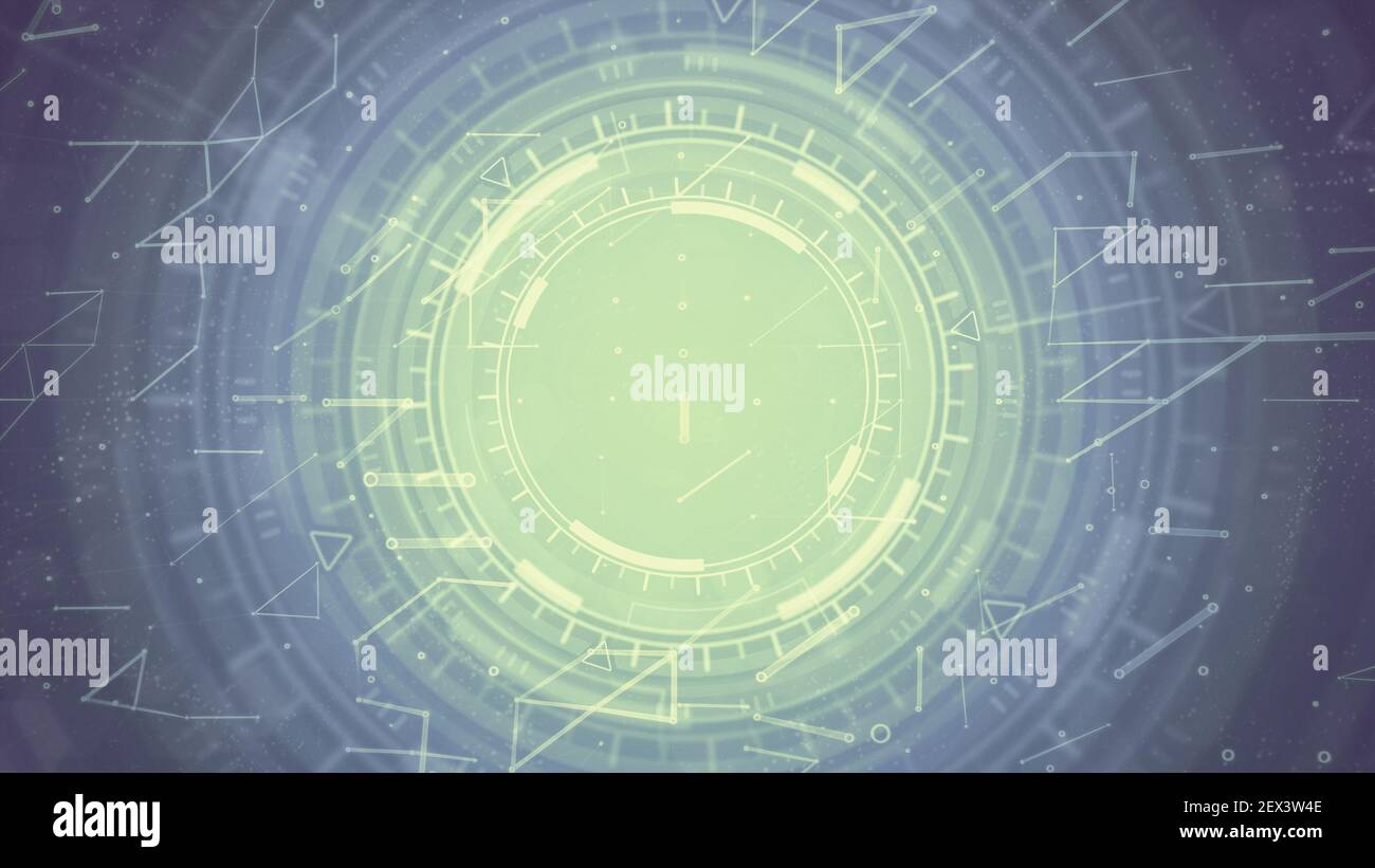 Abstract 3D illustration - colorful hi-tech abstract background of ...