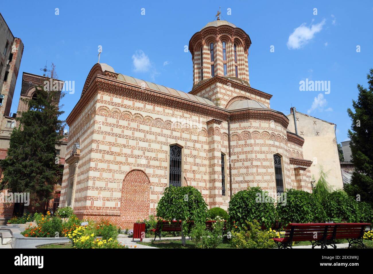 Bucharest city, Romania. Old Court Church (St Anthony Church Stock ...