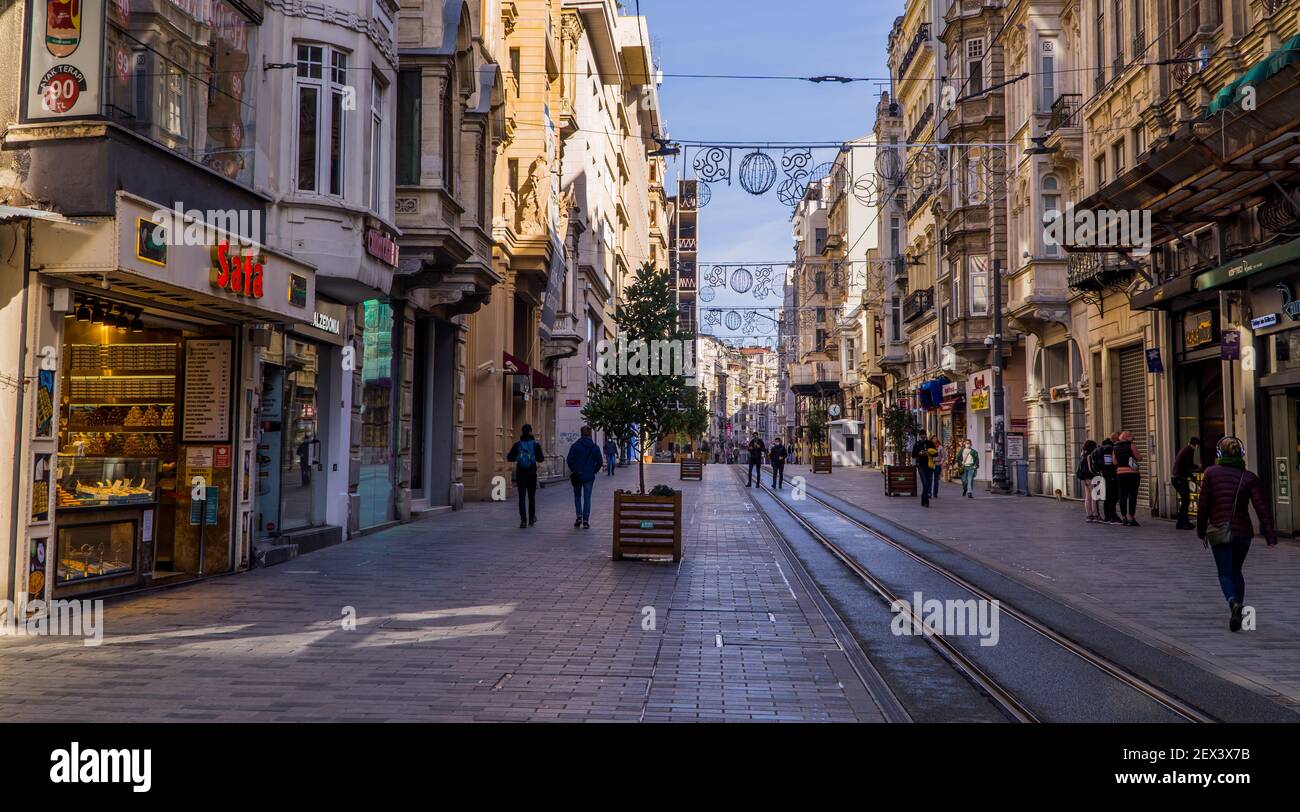 Istanbul, Turkey - January 31, 2021 - street photography of people ...