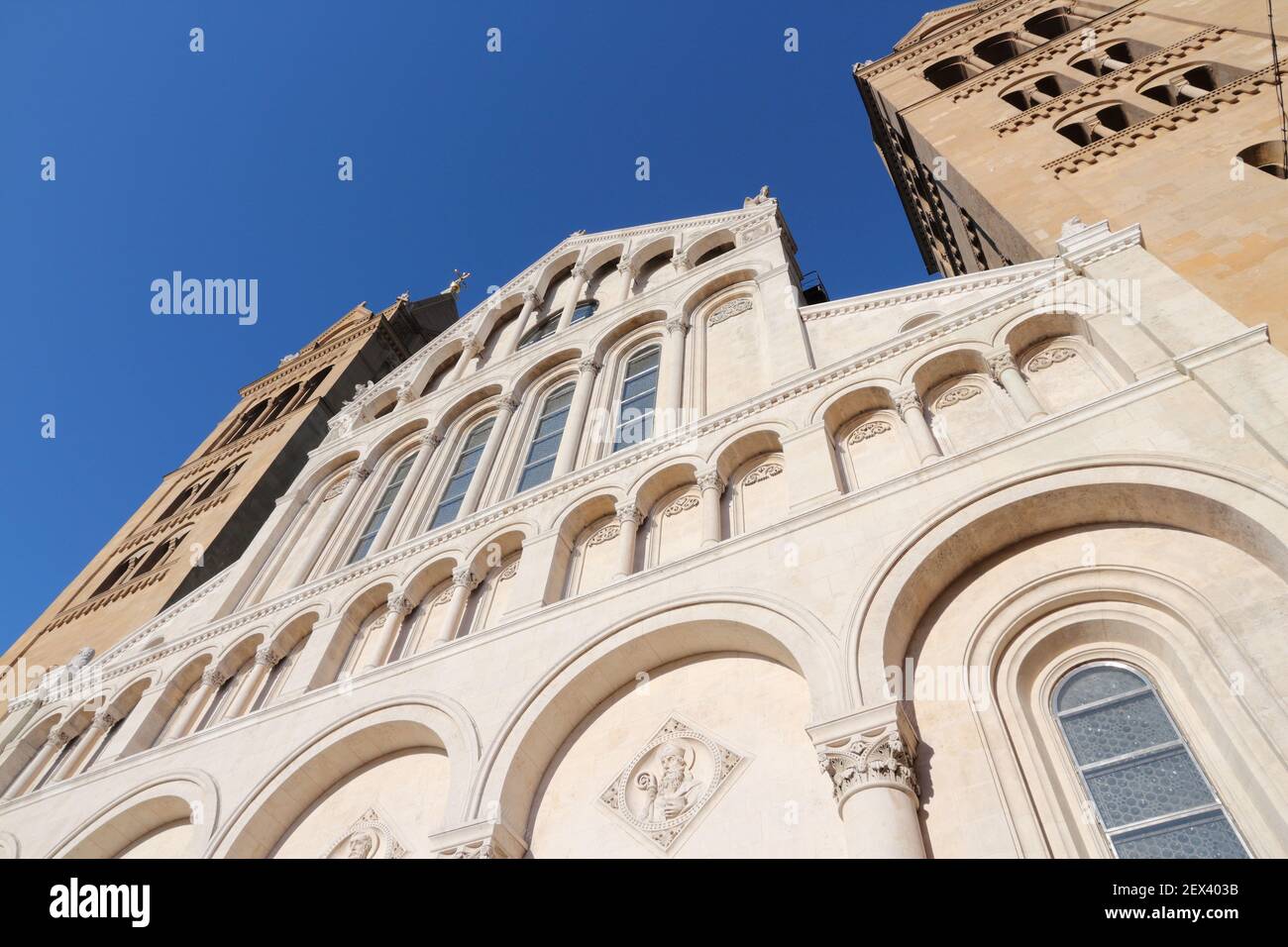 Cathedral church in Pecs, Hungary. Baranya County landmark Stock Photo ...