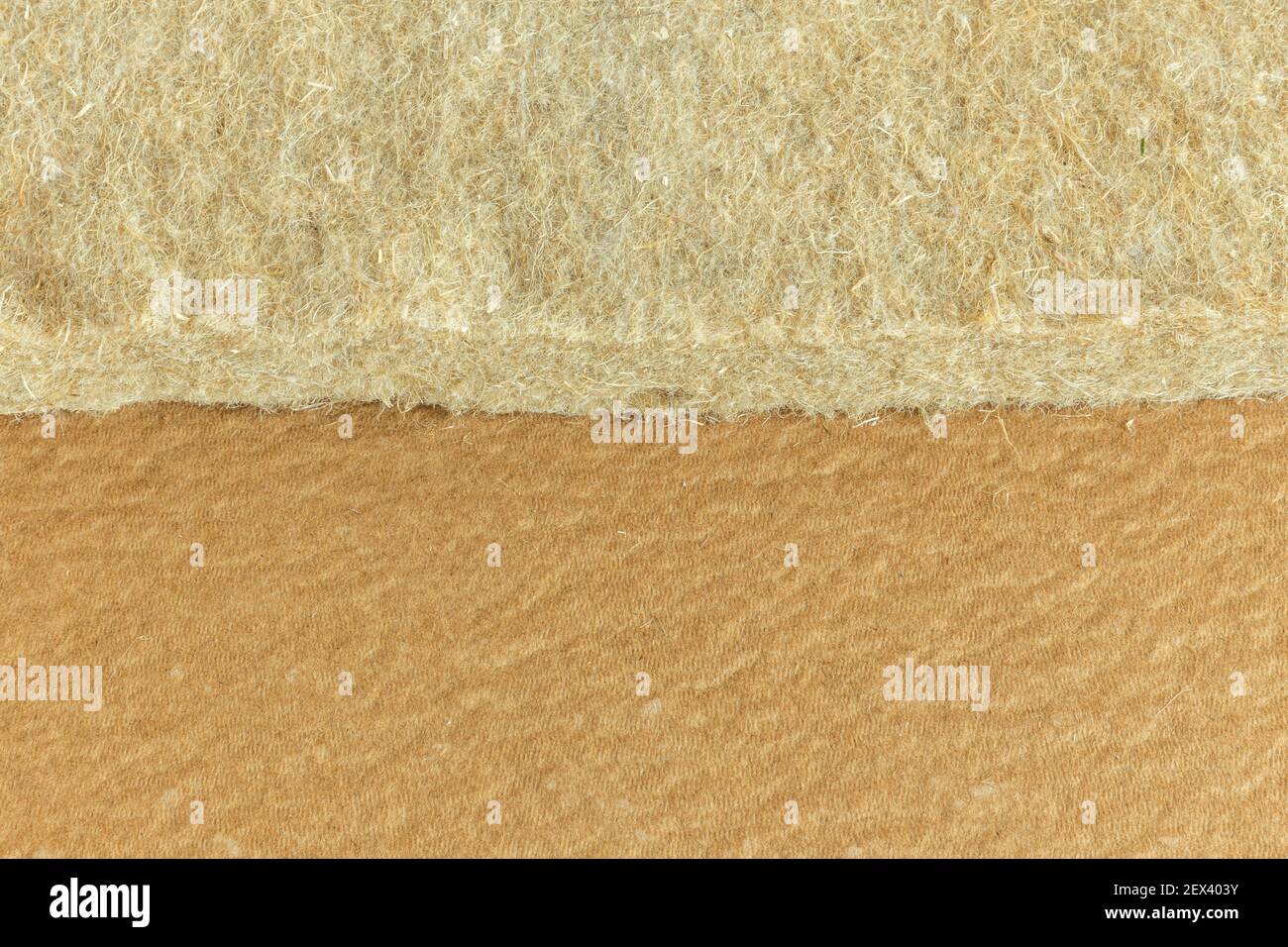 materials background - compressed thermal insulating hemp fiber bonded ...