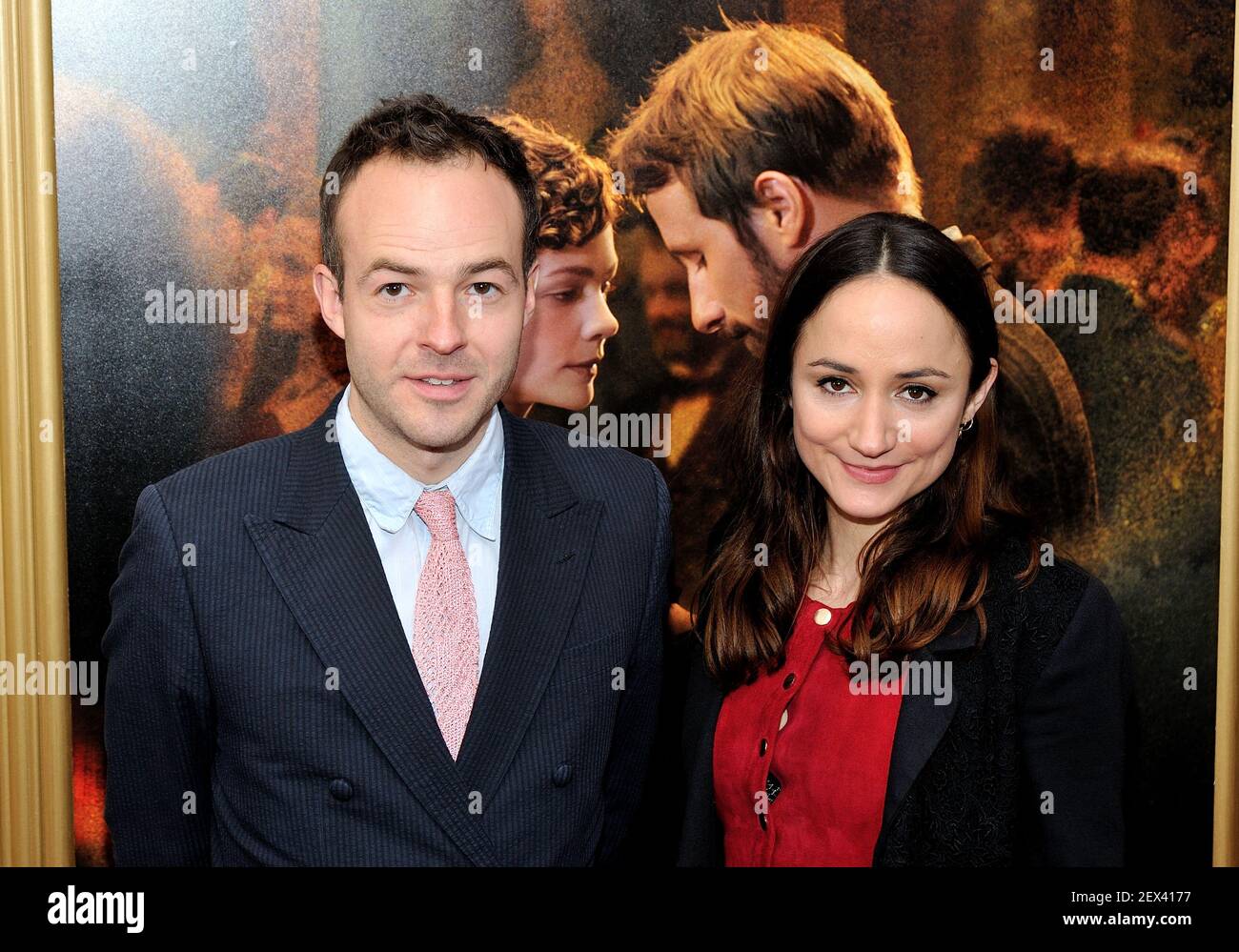 Actors Patrick Kennedy and Lydia Leonard attend the New York premiere ...