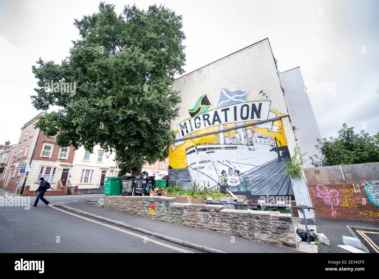 Empire windrush mural hi-res stock photography and images - Alamy