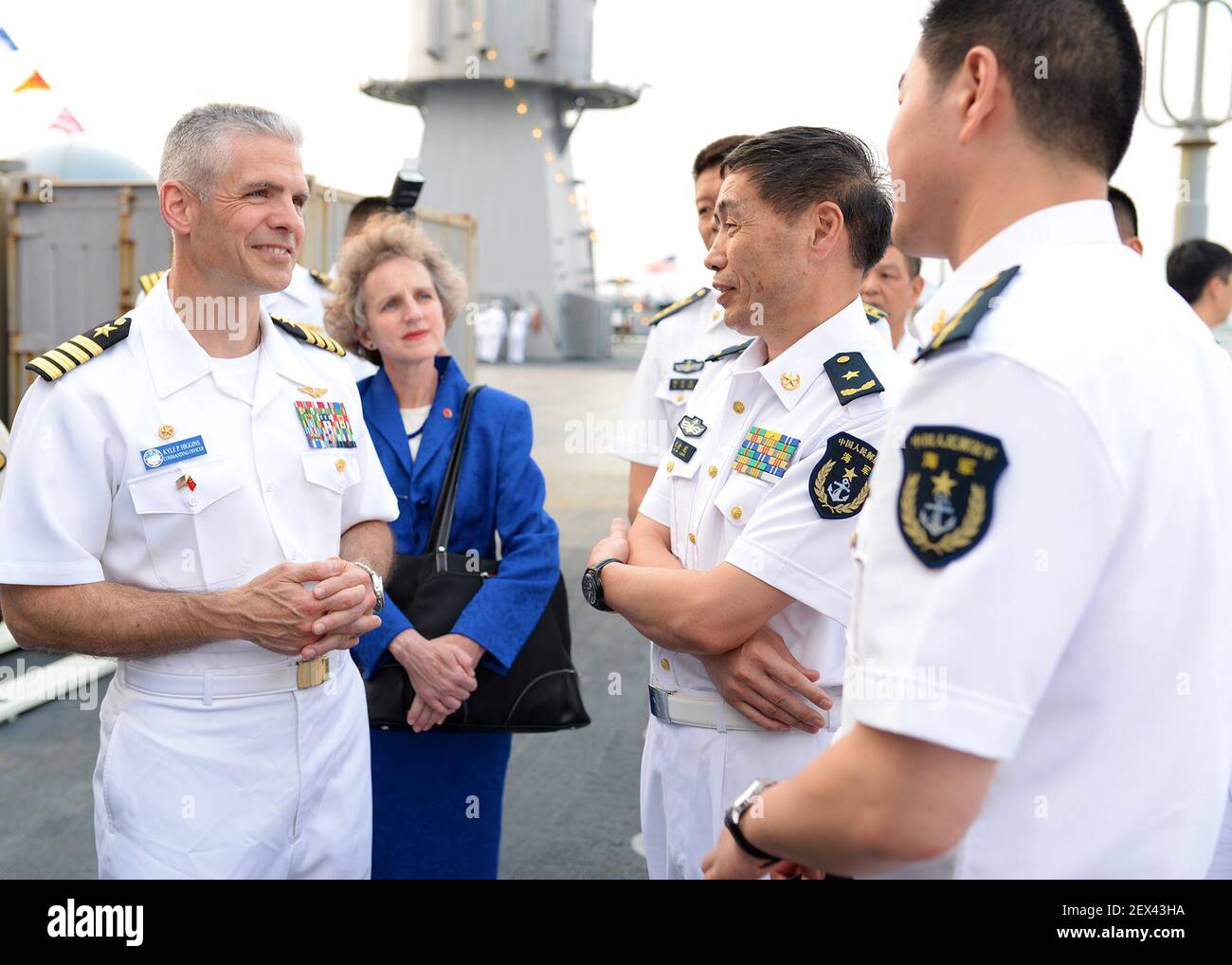 ZHANJIANG, People's Republic of China (April 21, 2015) Capt. Kyle P ...