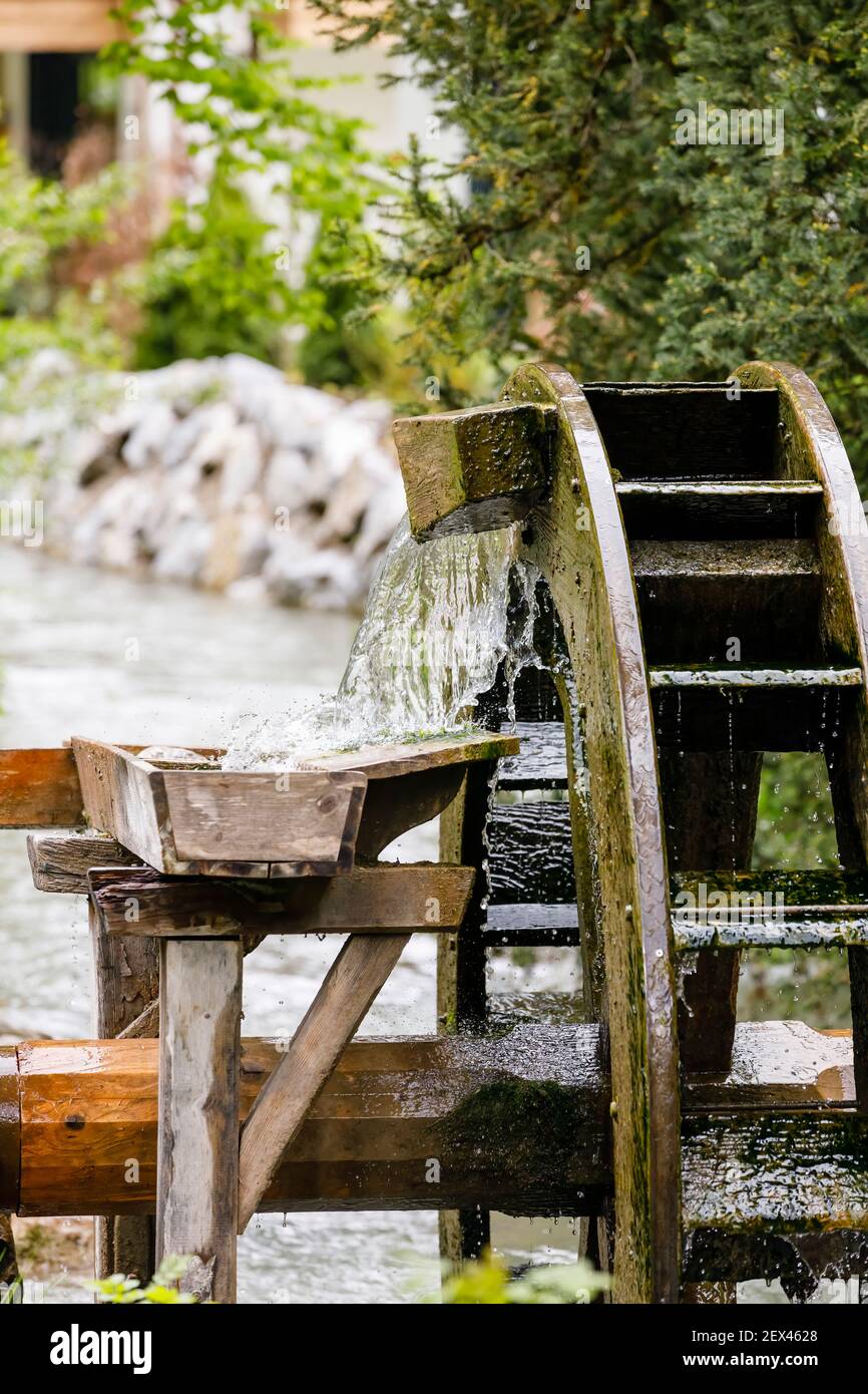 Blade wheel in Garmisch Partenkirchen, Bavaria, Germany Stock Photo - Alamy