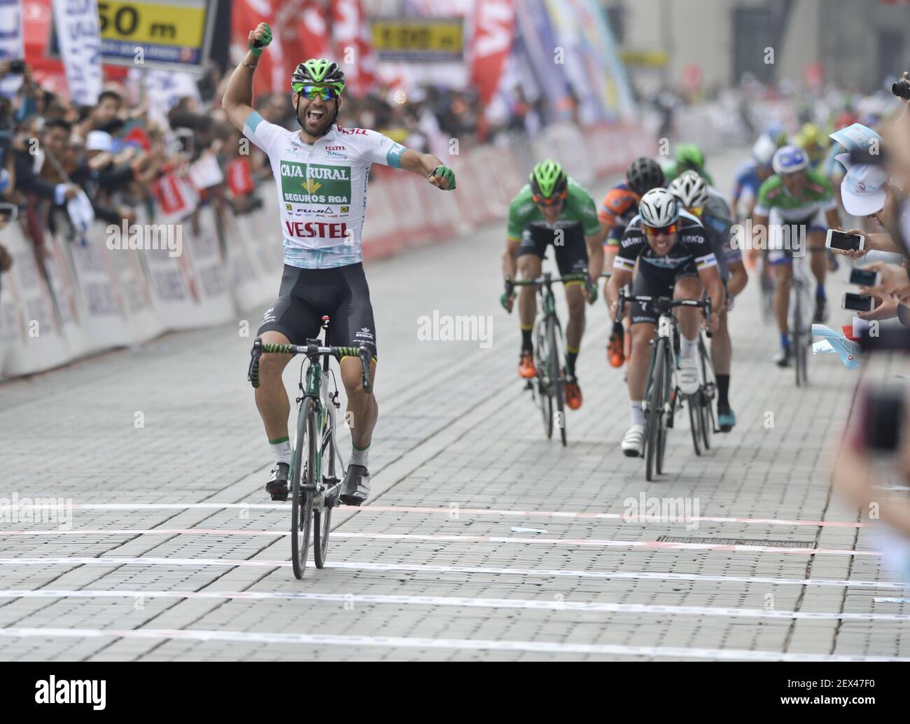 Luis Mas Bonet, a Spanish rider from Caja Rural -Seguros team wins the ...