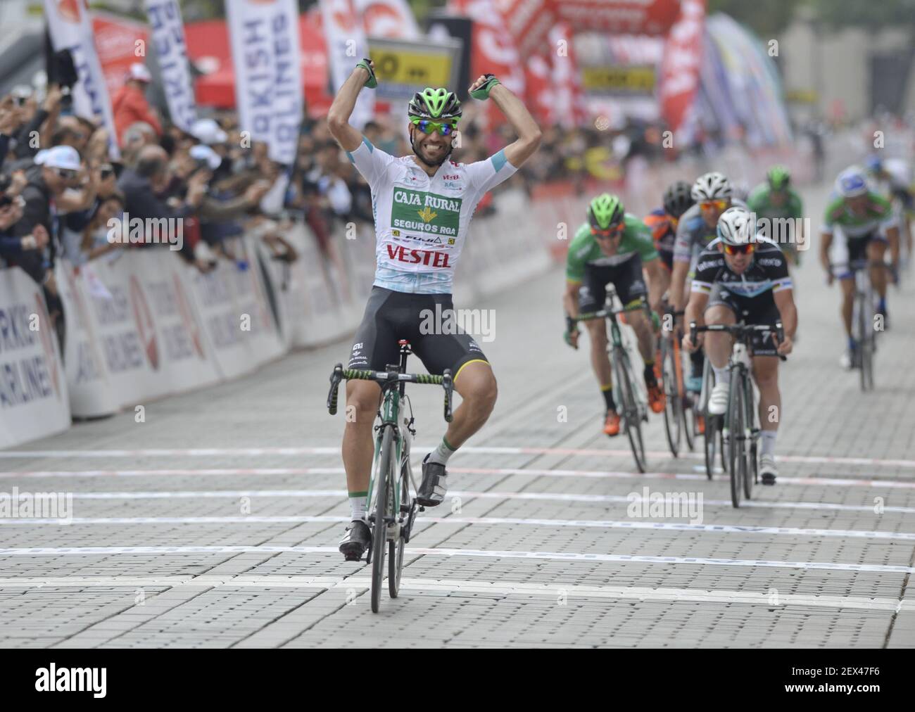 Luis Mas Bonet, a Spanish rider from Caja Rural -Seguros team wins the ...