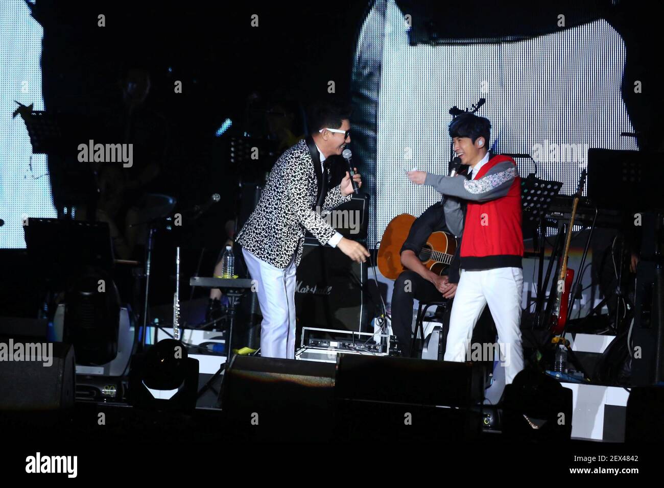 Jee Seok Jin attends Michael Wong's concet in Taipei, Taiwan, China on ...