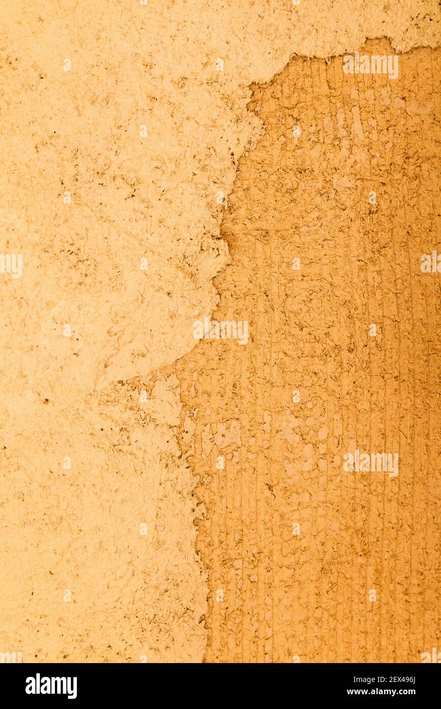 Application of a raw clay finishing coat over the body coating, France ...