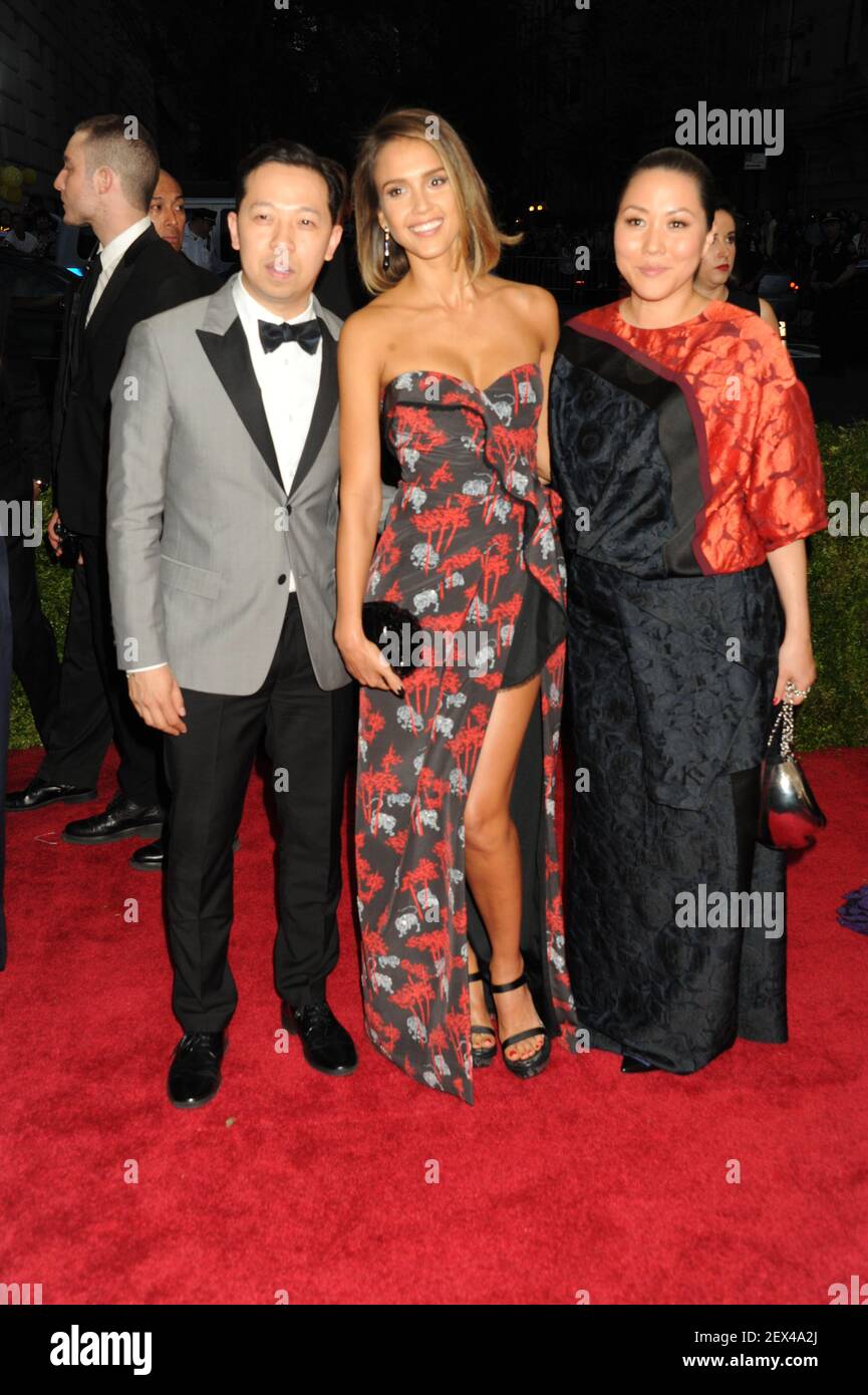 Humberto Leon, Jessica Alba, Carol Lim arrives to the Costume Institute ...