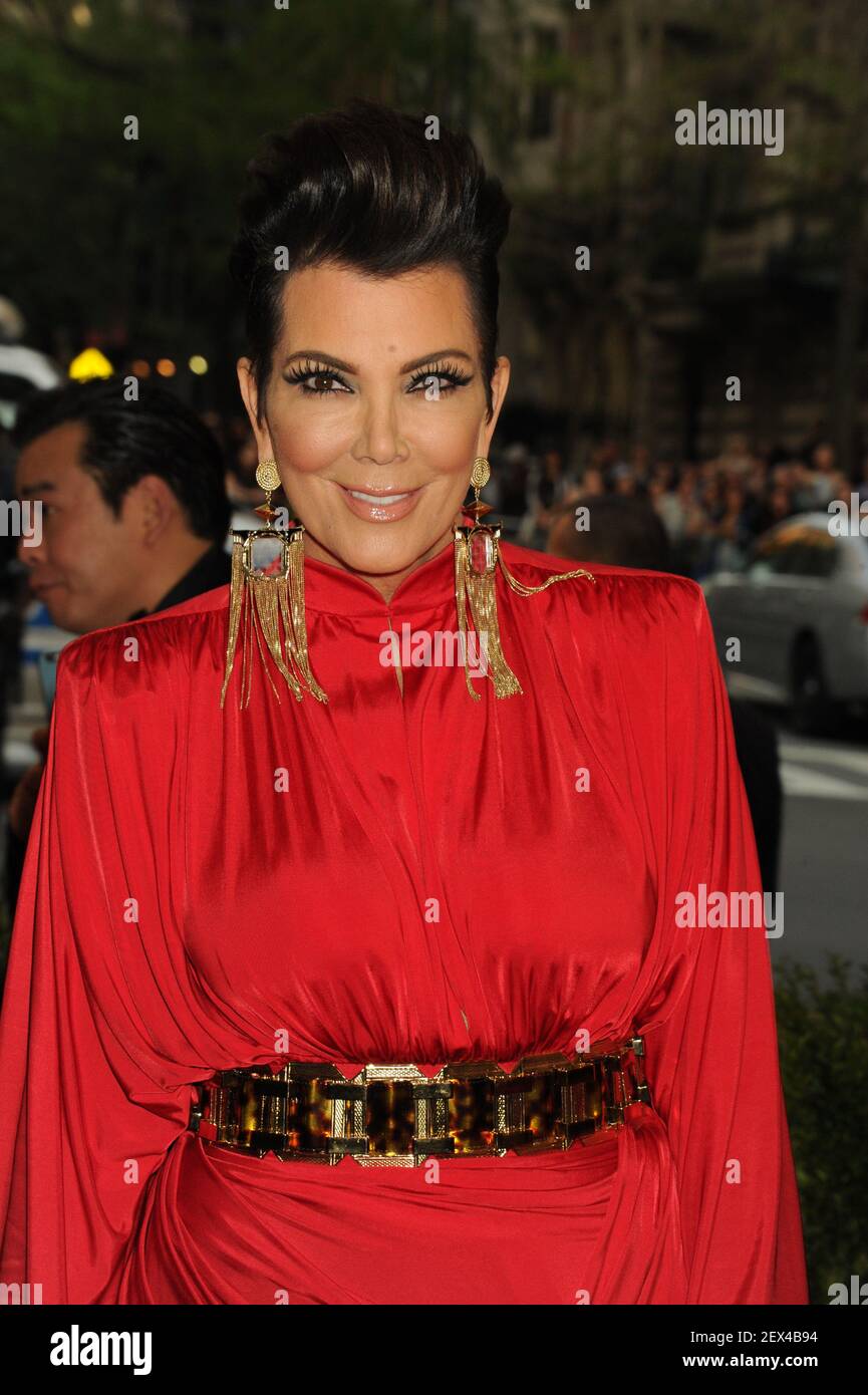 Kris Jenner arrives to the Costume Institute Benefit celebrating China ...