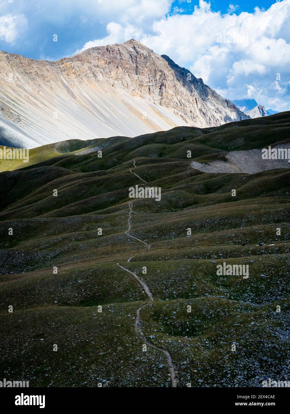 GR5 trail in Queyras, Alps, France Stock Photo - Alamy