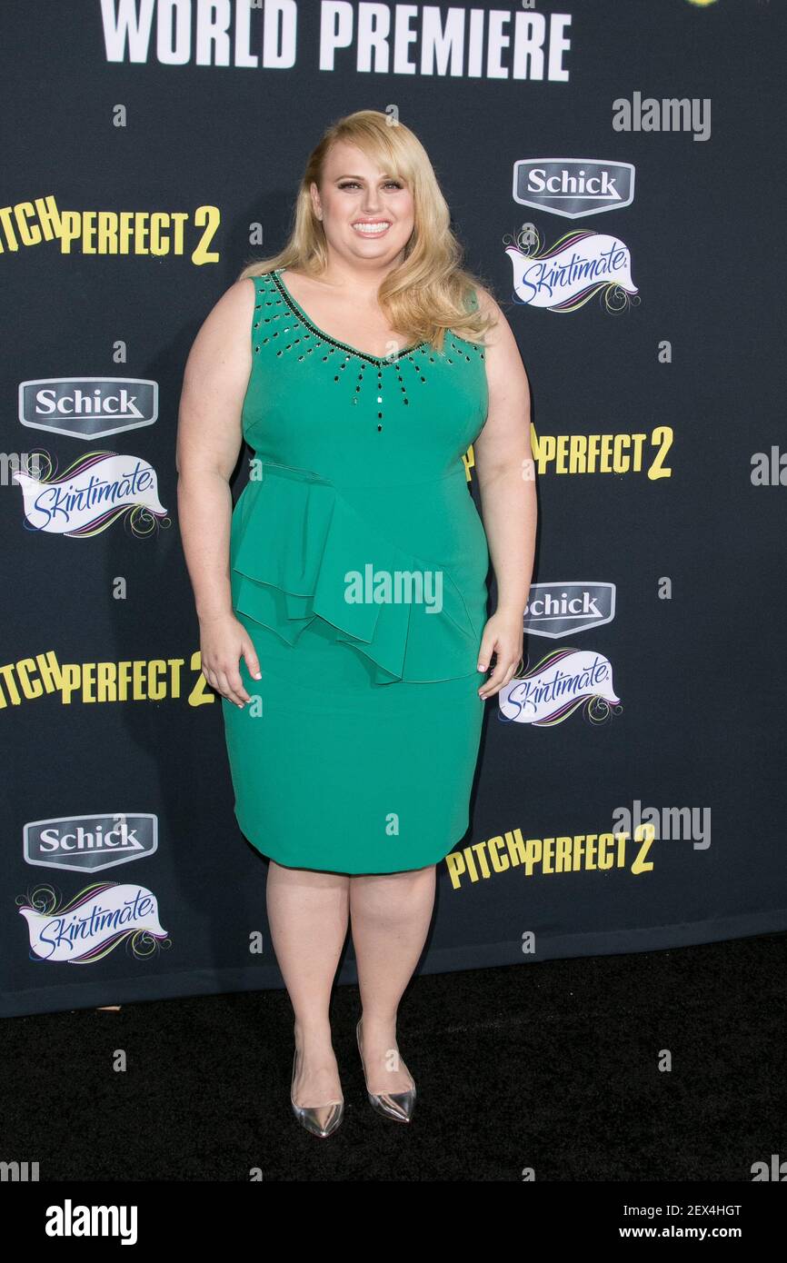 Rebel Wilson attends the LA Premiere of "Pitch Perfect 2" held at Nokia ...