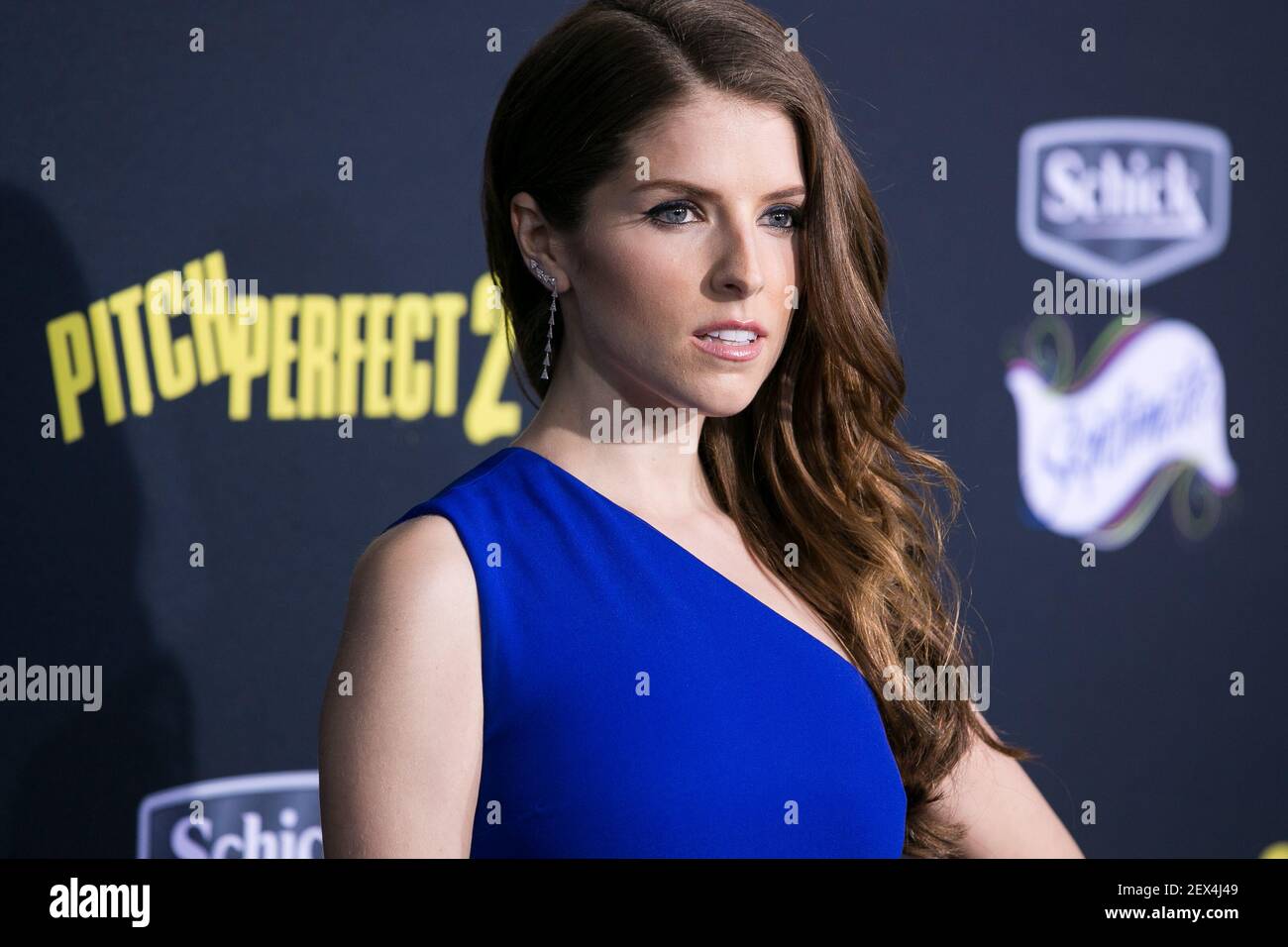 Anna Kendrick attends the LA Premiere of "Pitch Perfect 2" held at ...