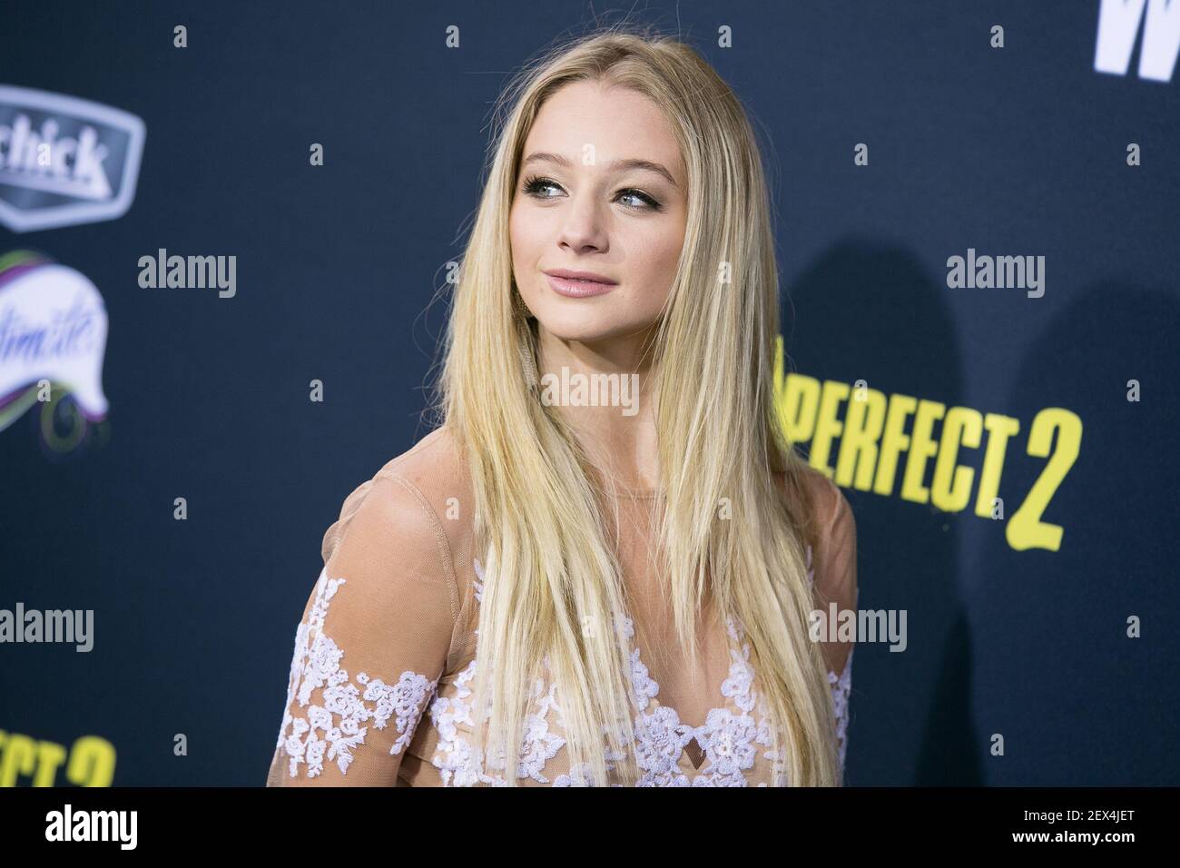 Mollee Gray attends the LA Premiere of "Pitch Perfect 2" held at Nokia ...