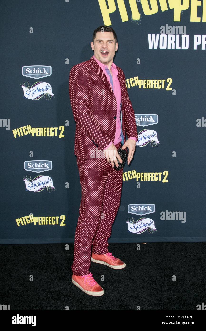 Flula Borg attends the LA Premiere of "Pitch Perfect 2" held at Nokia ...