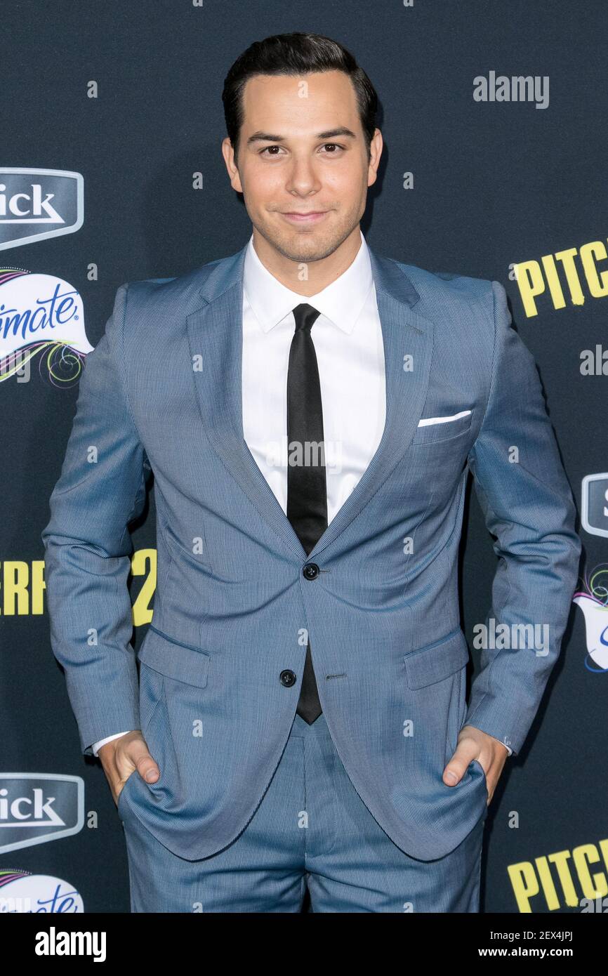 Skylar Astin attends the LA Premiere of "Pitch Perfect 2" held at Nokia ...