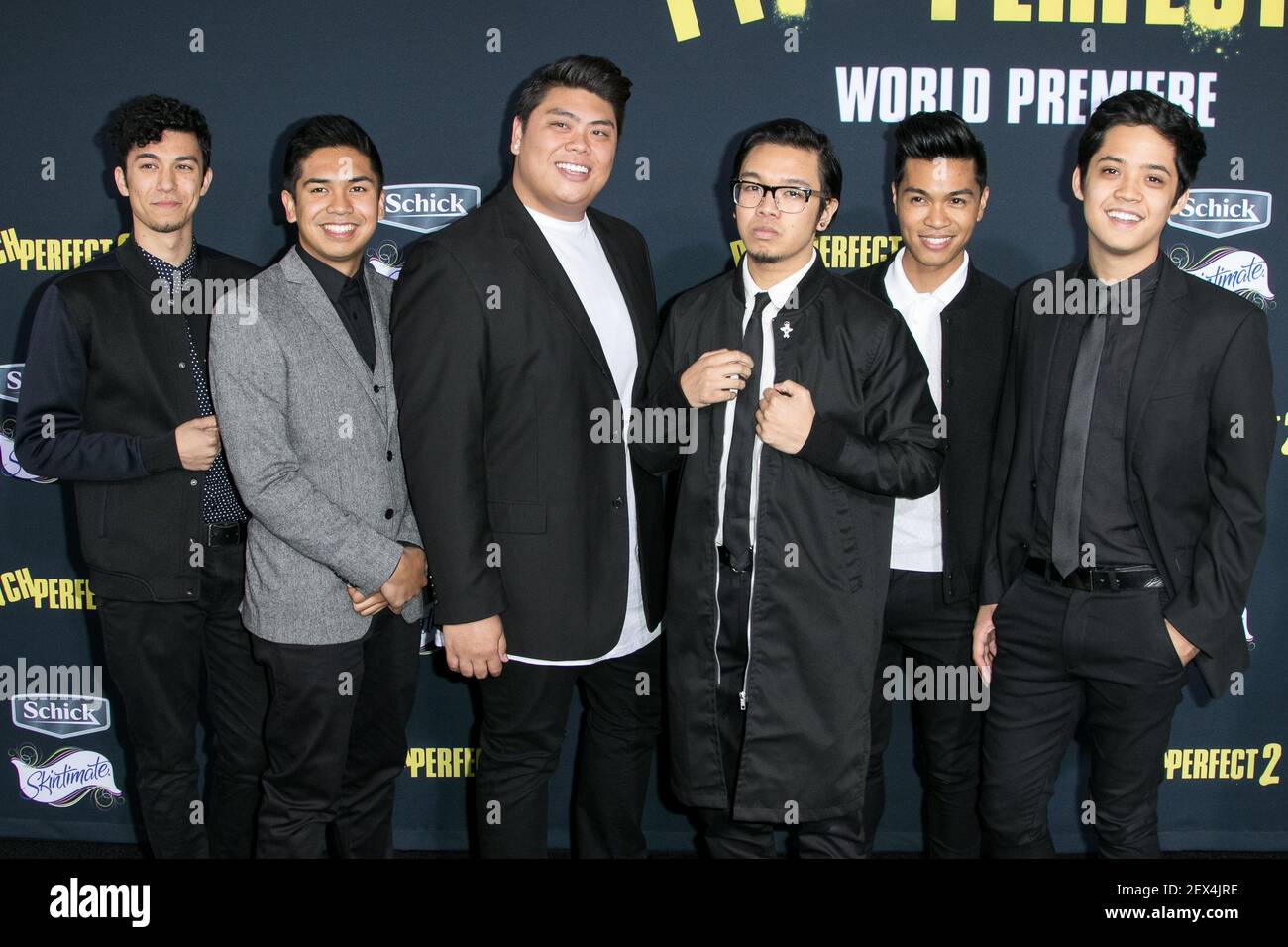 The Filharmonic attends the LA Premiere of "Pitch Perfect 2" held at ...