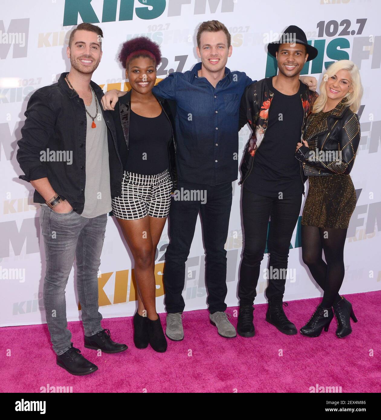 09 May 2015 - Carson, California - Nick Fradiani, Tyanna Jones, Clark ...