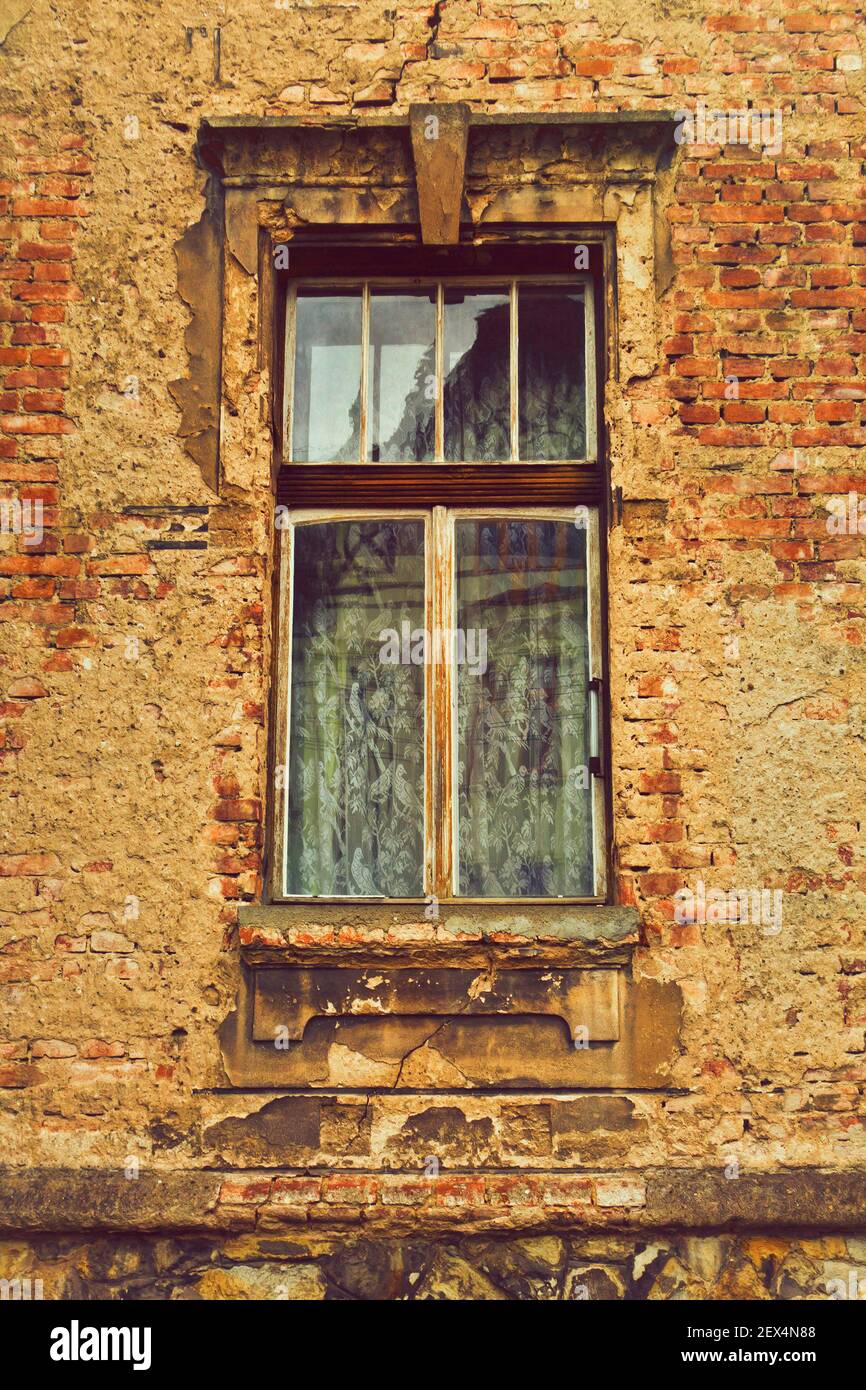 window of an old house in decay Stock Photo - Alamy