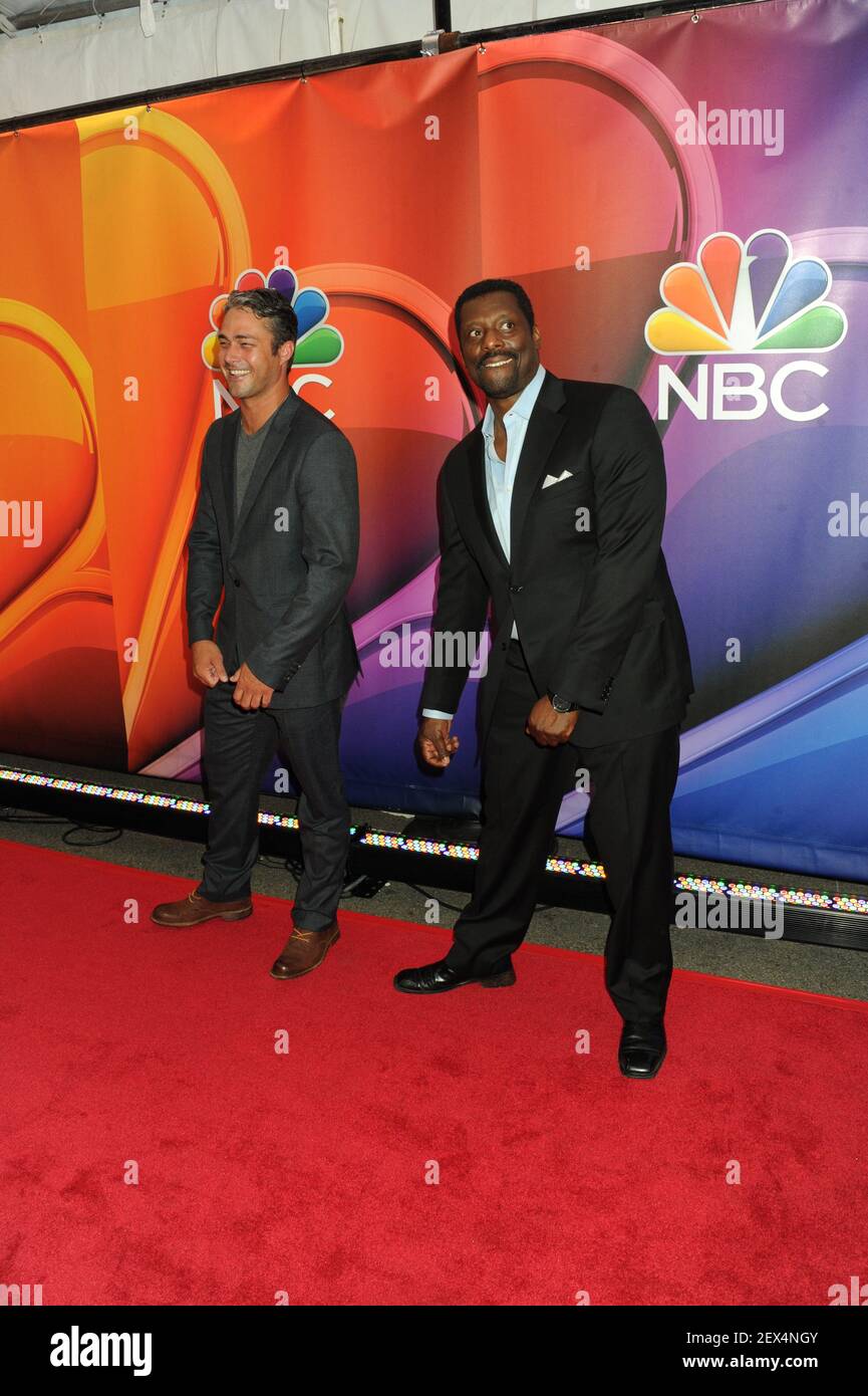 Taylor Kinney, Eamonn Walker during the NBC Network's 2015-16 Upfront ...