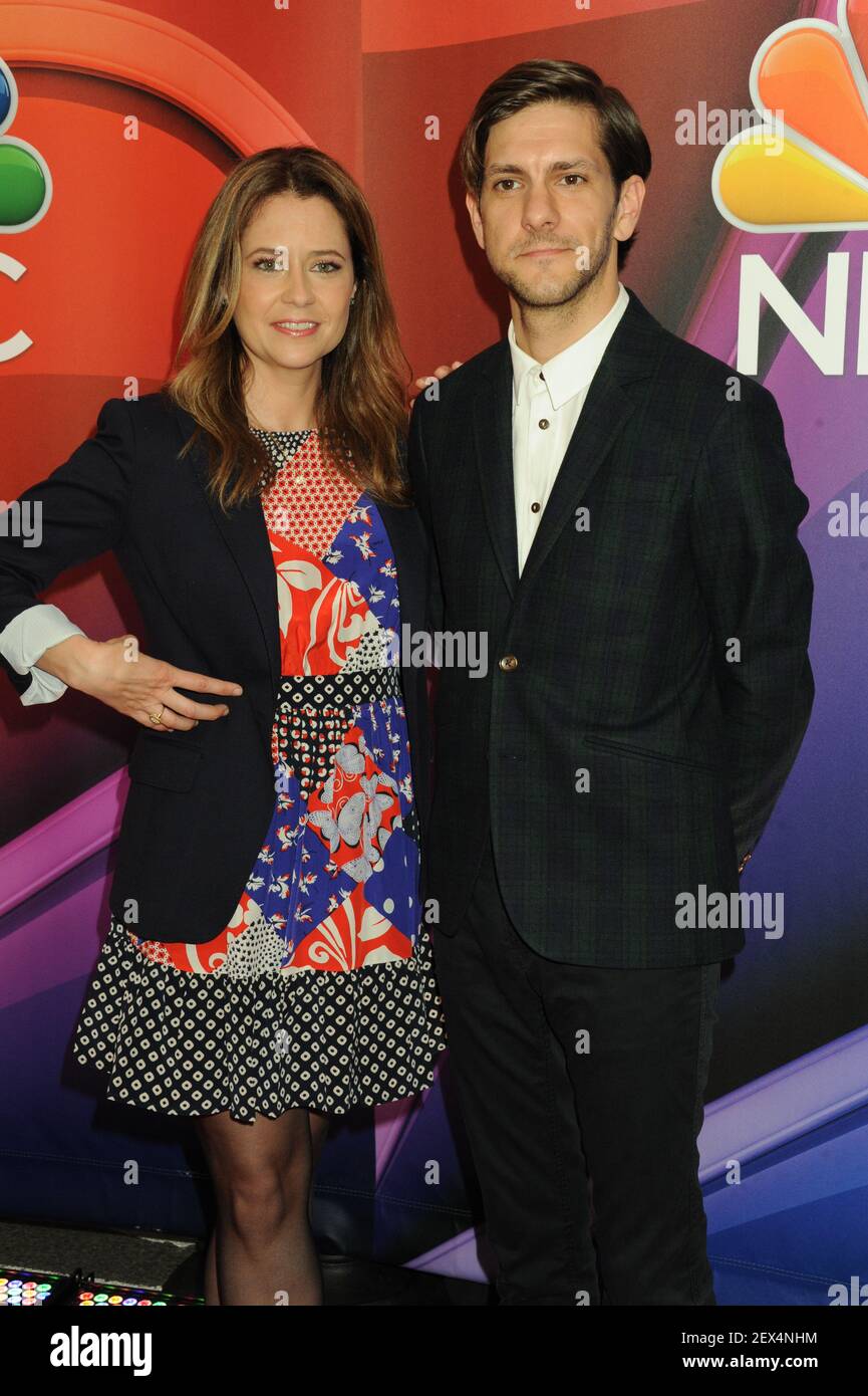 L-R: Jenna Fischer, Mathew Baynton during the NBC Network's 2015-16 ...